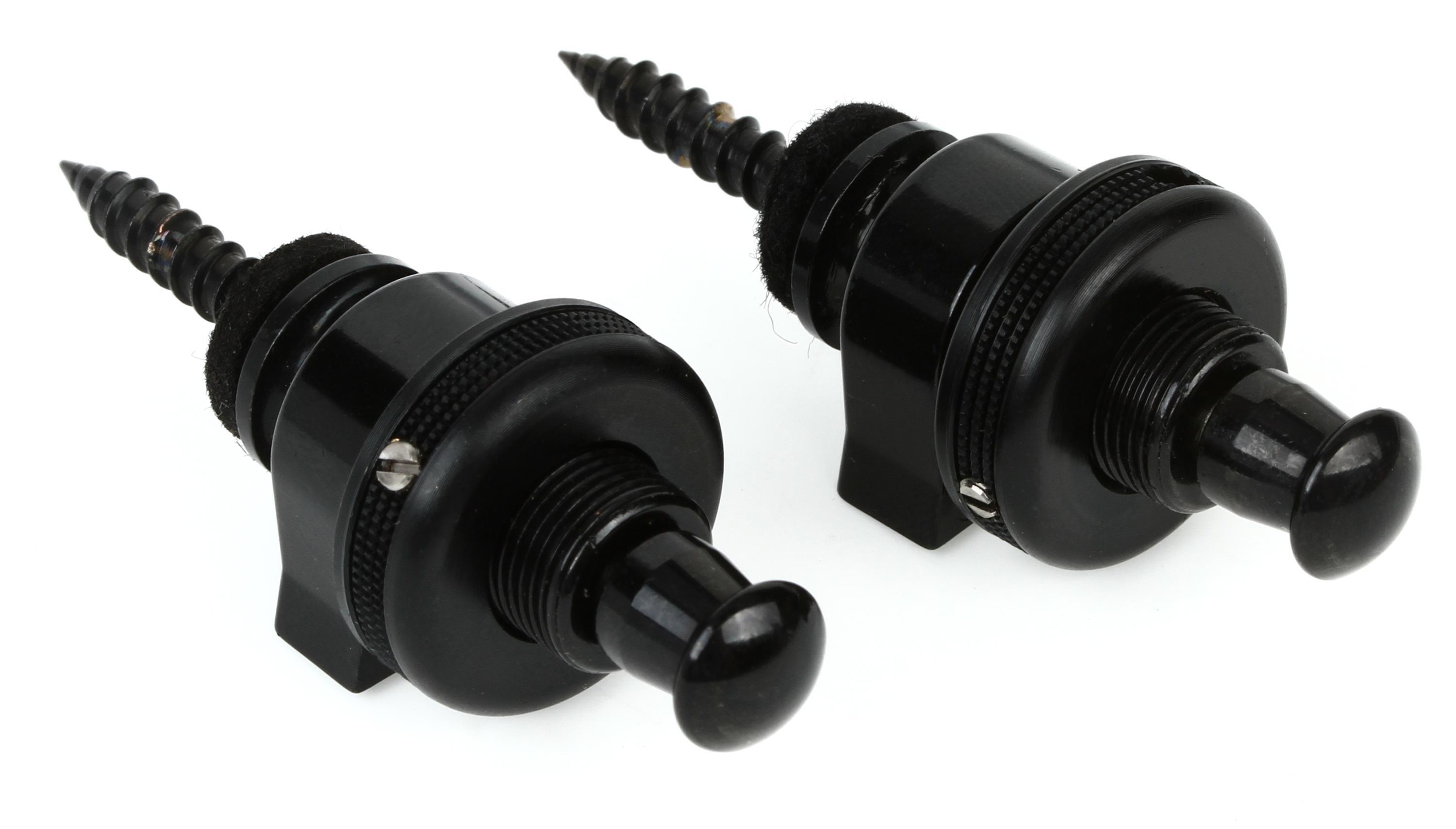 Schaller S-Locks Security Strap Locks - Black | Sweetwater