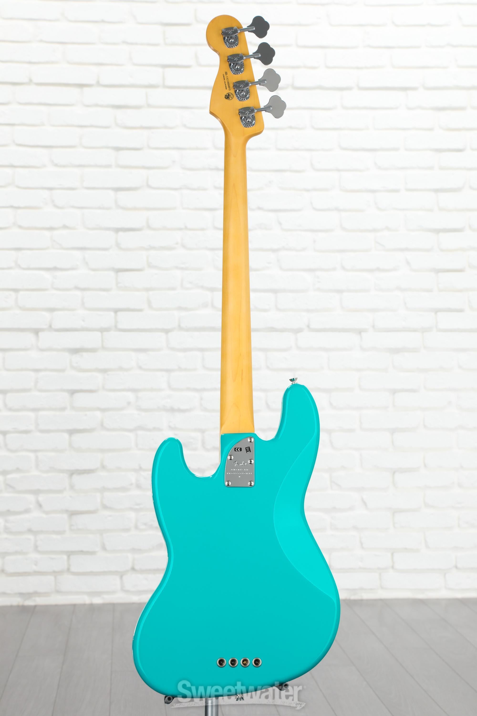 Fender American Professional II Jazz Bass - Miami Blue with Rosewood ...