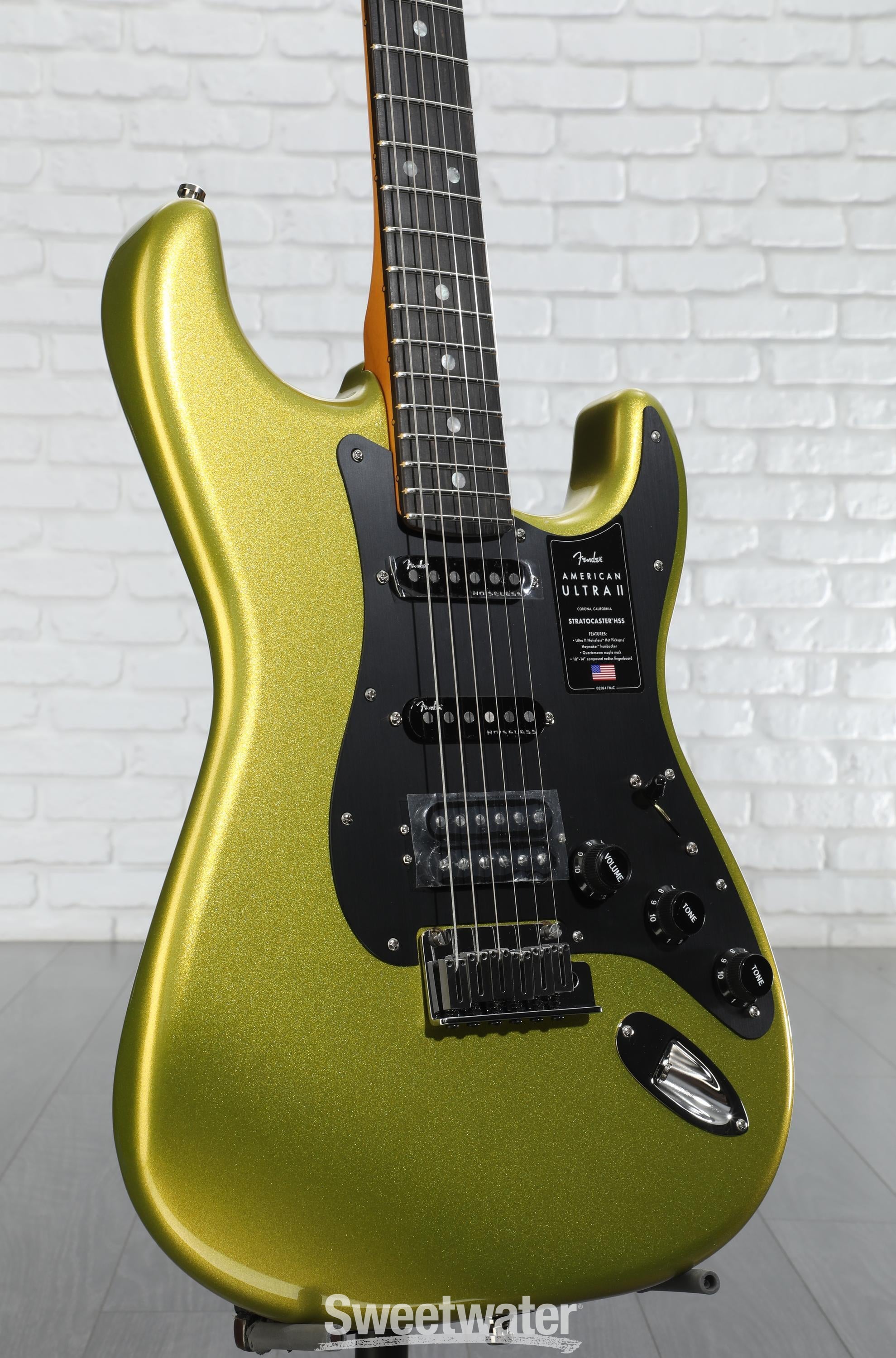 Fender American Ultra II Stratocaster HSS Electric Guitar - Solar Flare ...