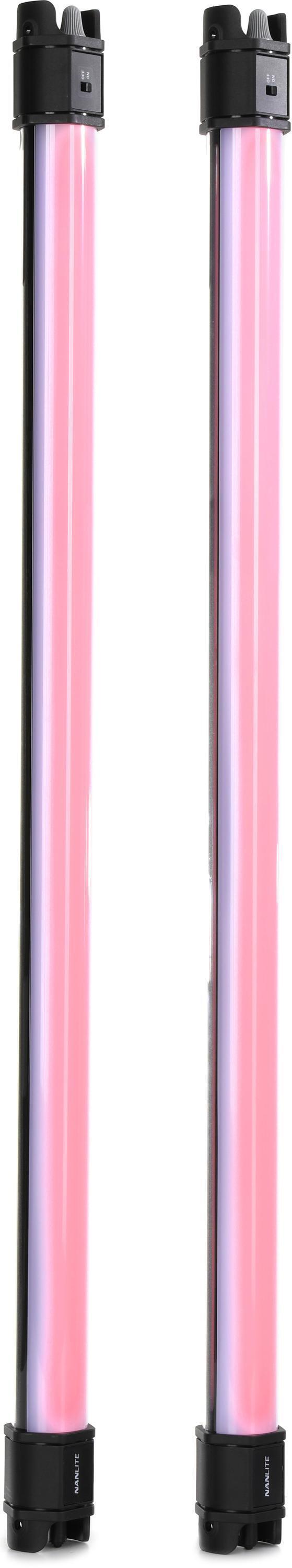 Nanlite PavoTube II 15C 2-foot LED Tube Light and Accessories - 2-pack ...