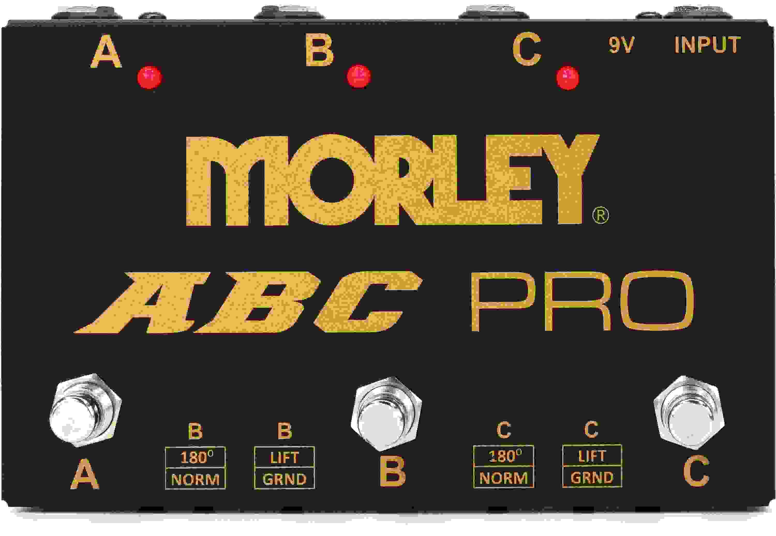 Morley ABC Pro 3-button Switcher/Combiner Pedal | Sweetwater