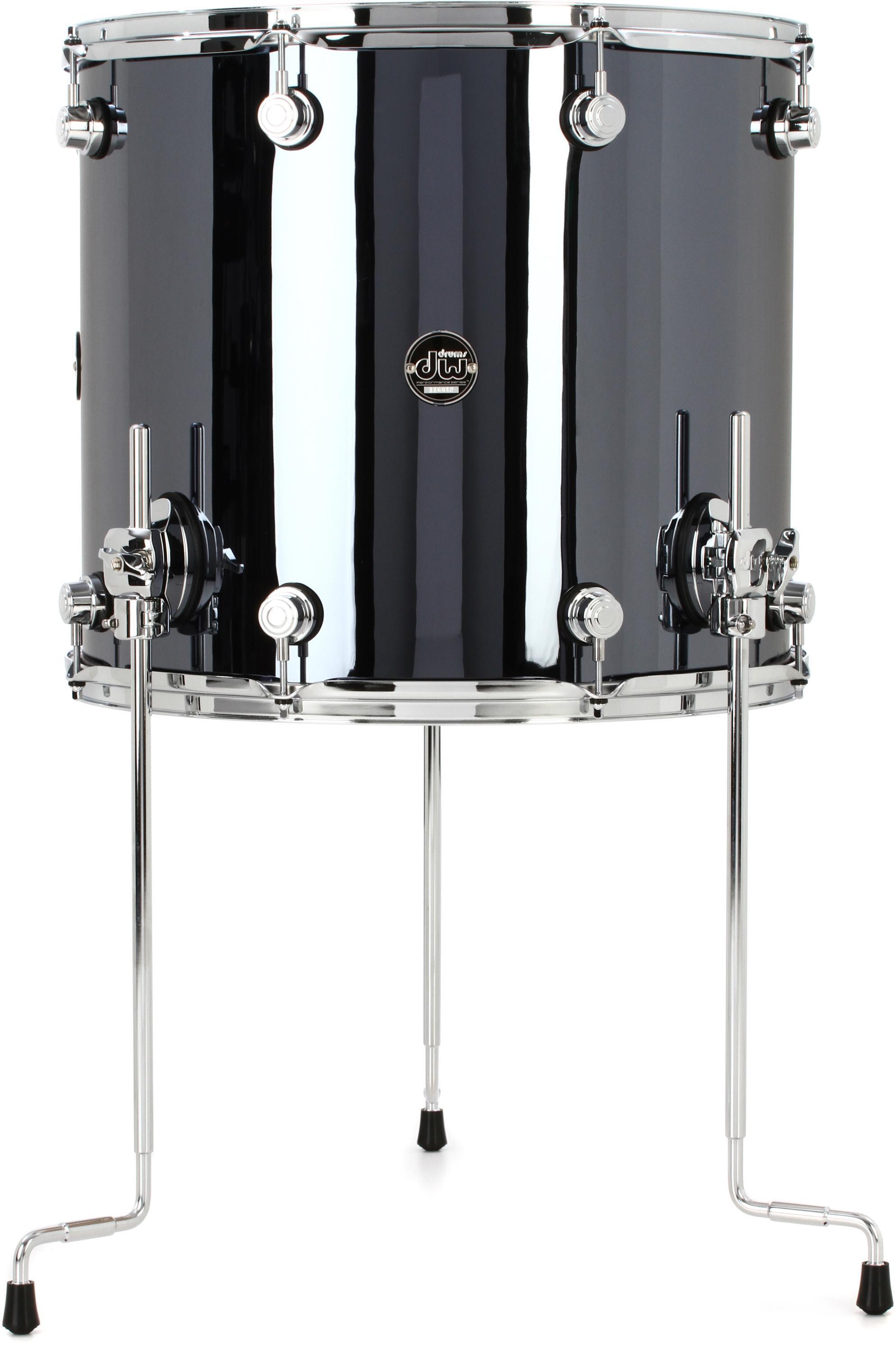 DW Performance Series Floor Tom - 16 x 18 inch - Chrome Shadow ...