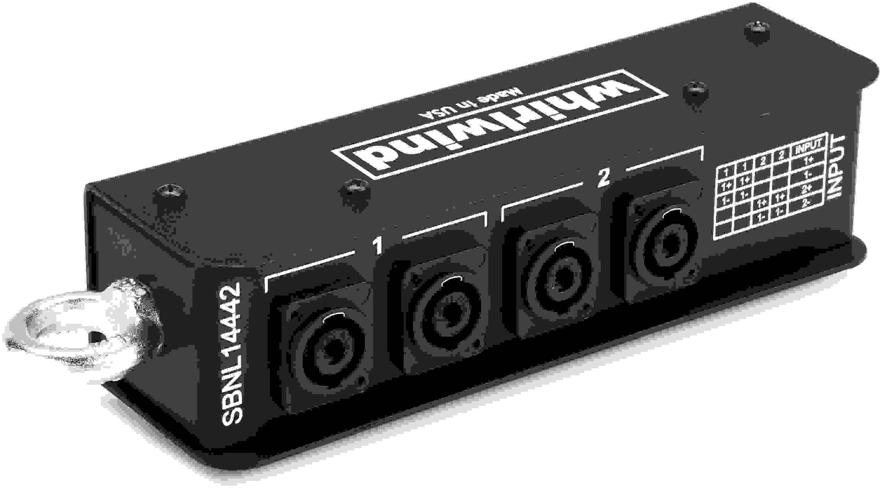 Whirlwind SBNL14442 speakON Splitter | Sweetwater
