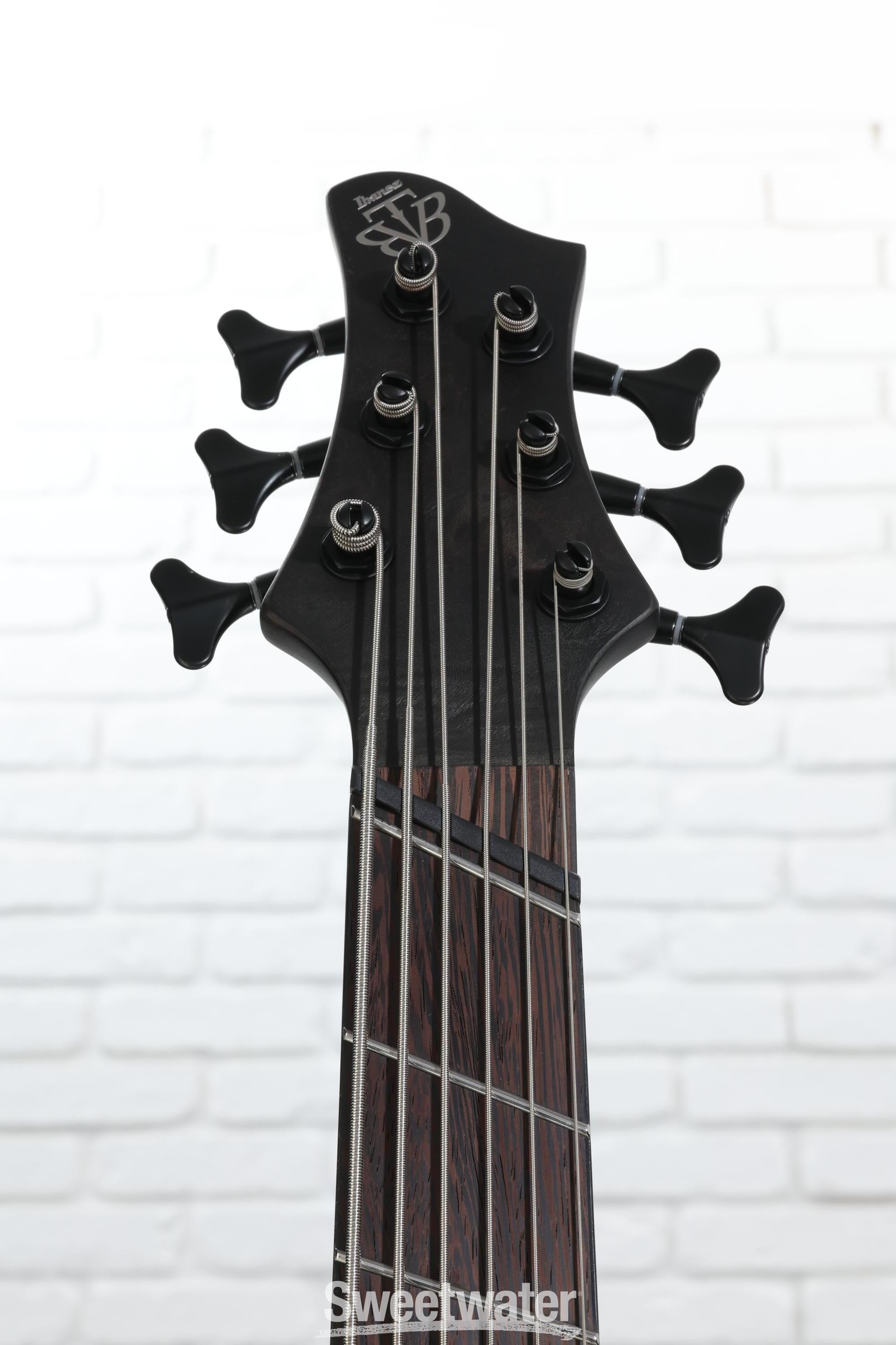 Ibanez BTB806MS Multi-scale 6-string Bass Guitar - Transparent Gray ...