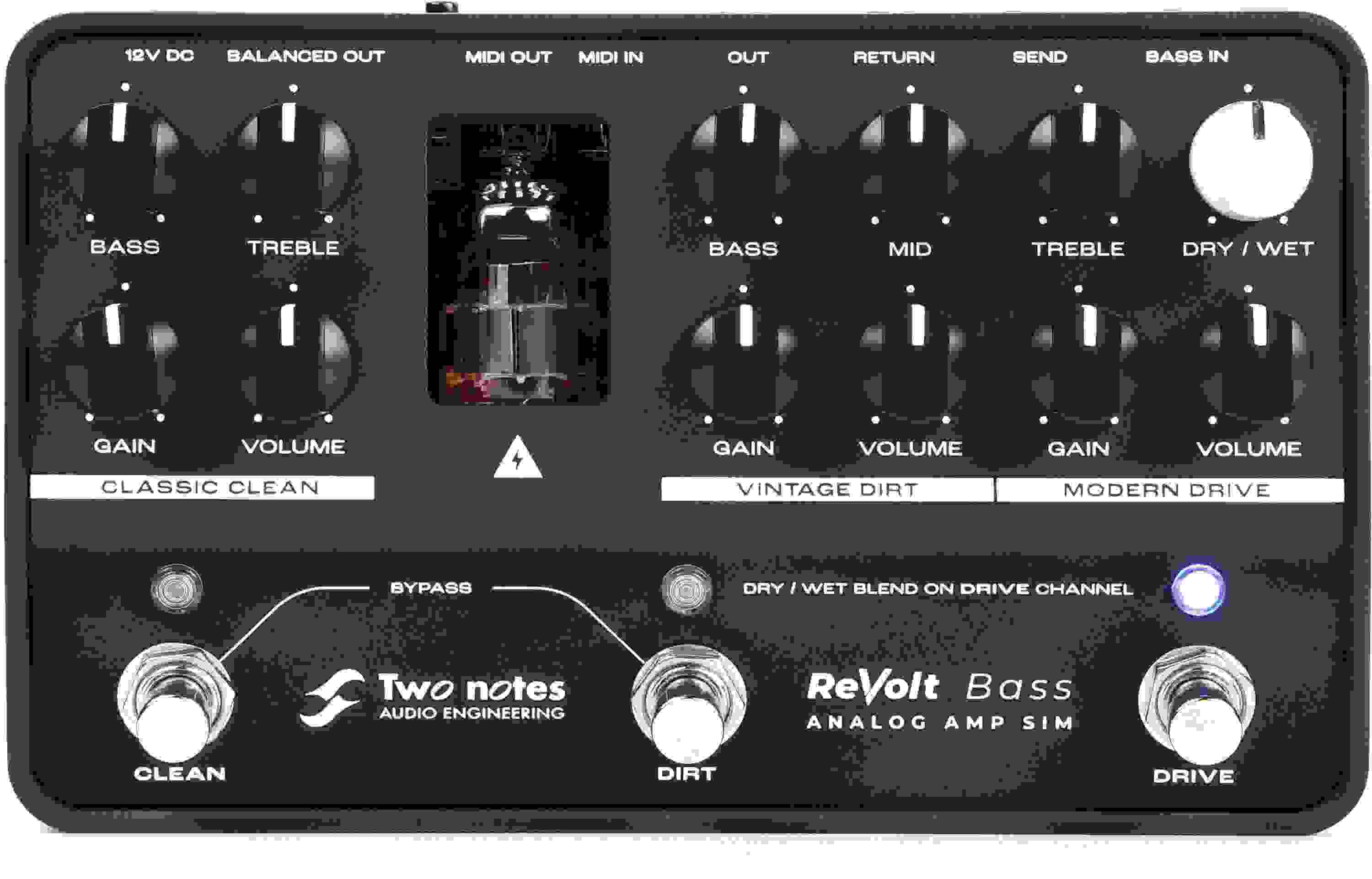 Two Notes ReVolt All-analog Bass Amp Simulator Pedal | Sweetwater