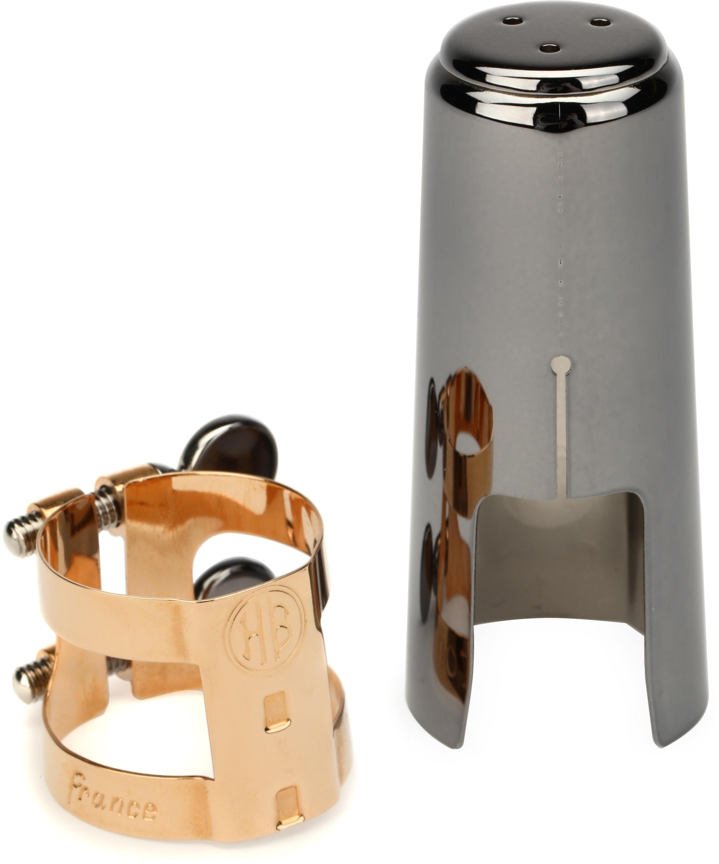 Buffet Crampon Icon Ligature and Cap - Rose Gold and Black Nickel ...