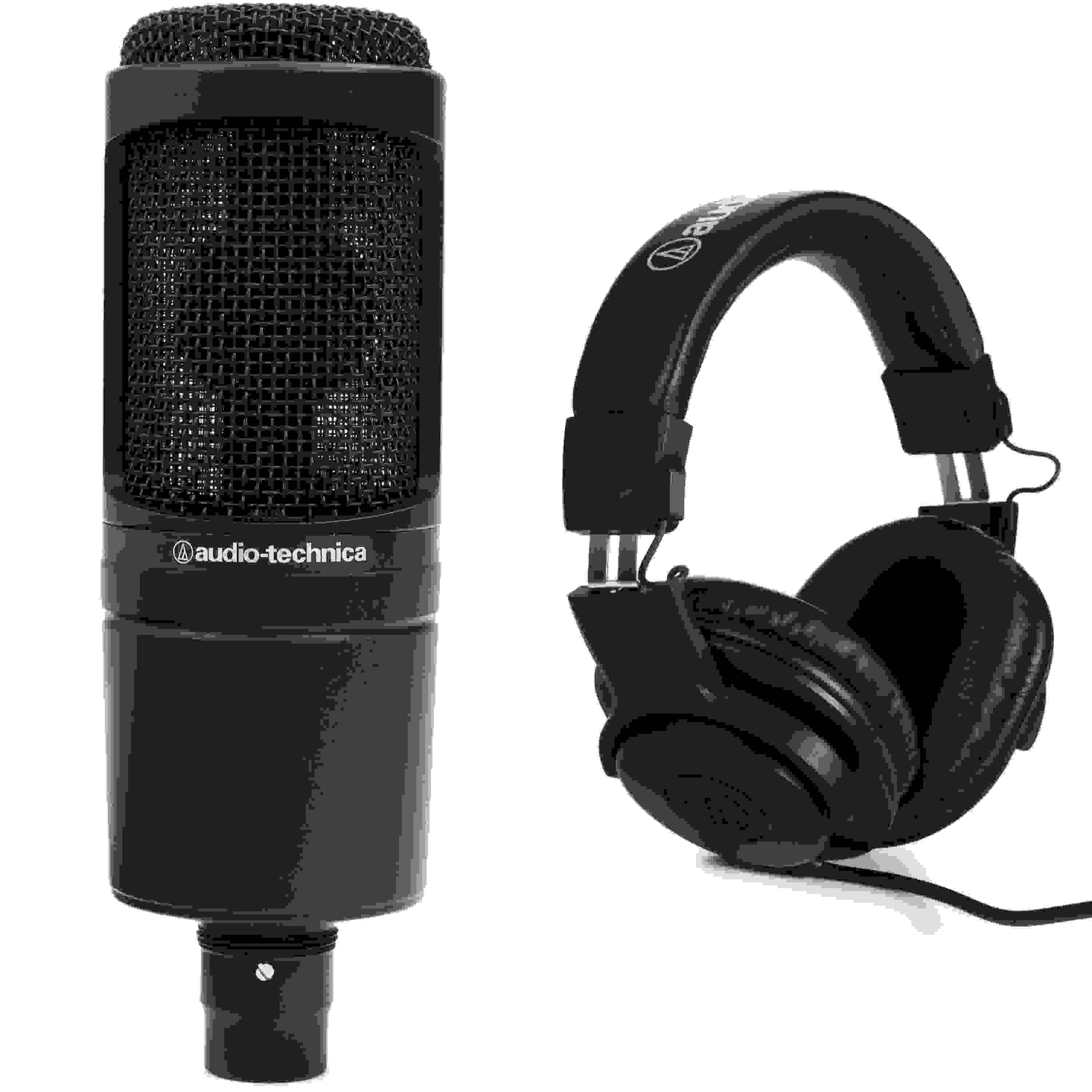 Audio-Technica AT2020 Microphone and Headphones Pack | Sweetwater
