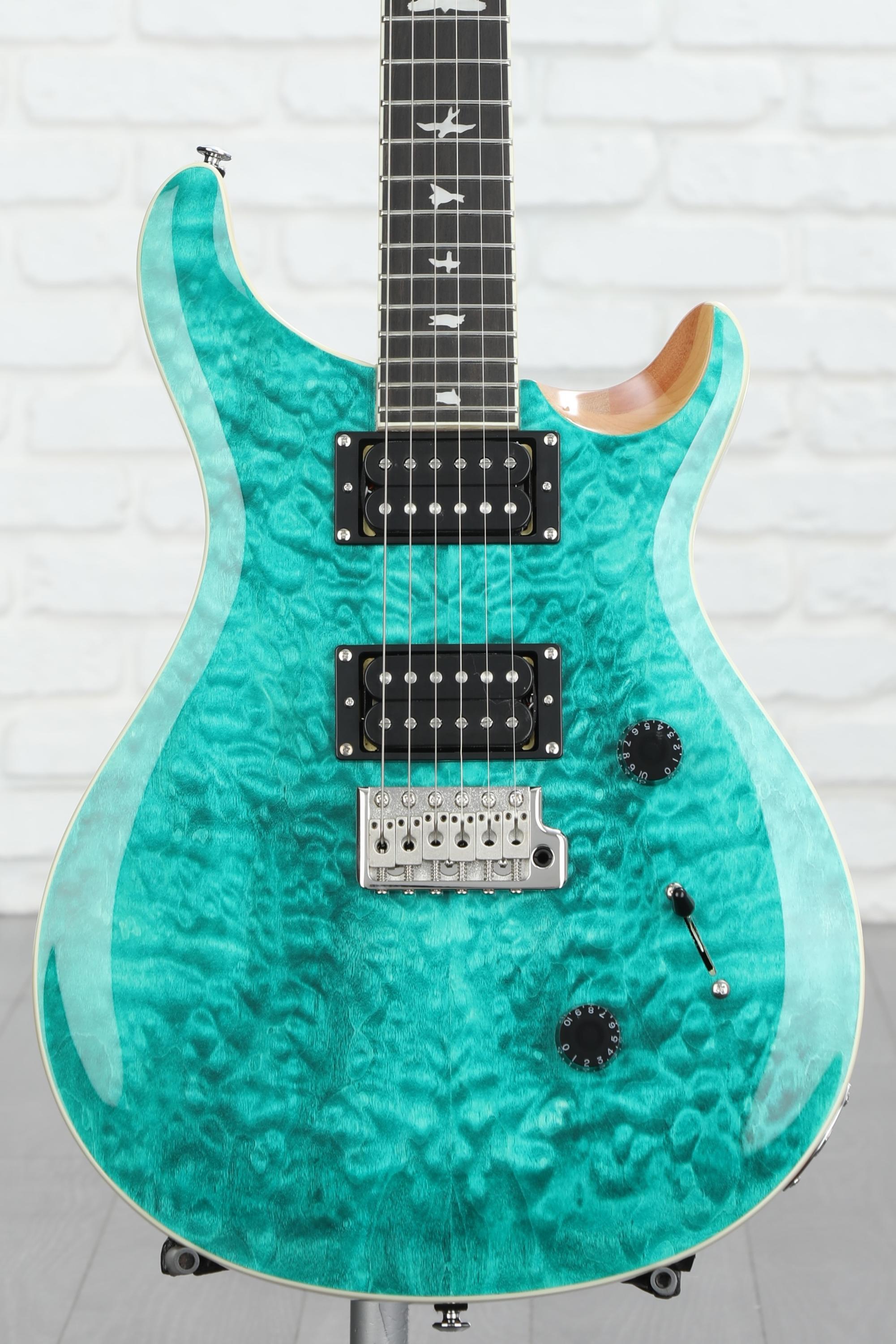 PRS SE Custom 24 Electric Guitar - Quilted Turquoise | Sweetwater