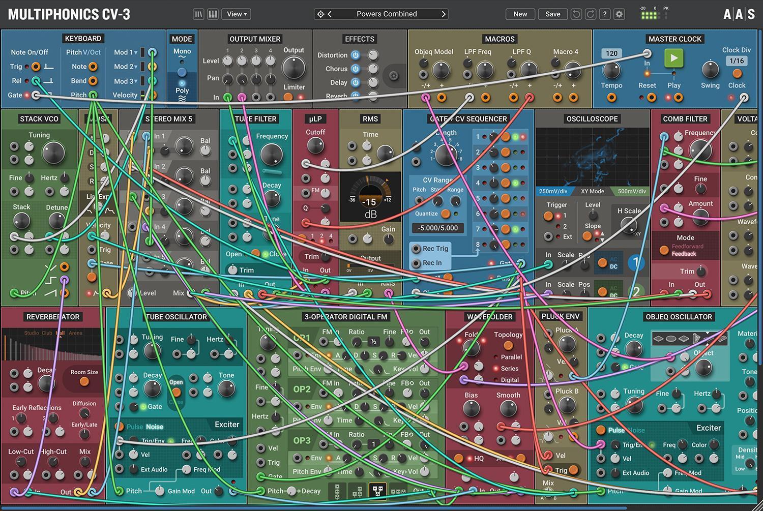 Applied Acoustics Systems Multiphonics CV-3 Modular Synthesizer Plug-in ...