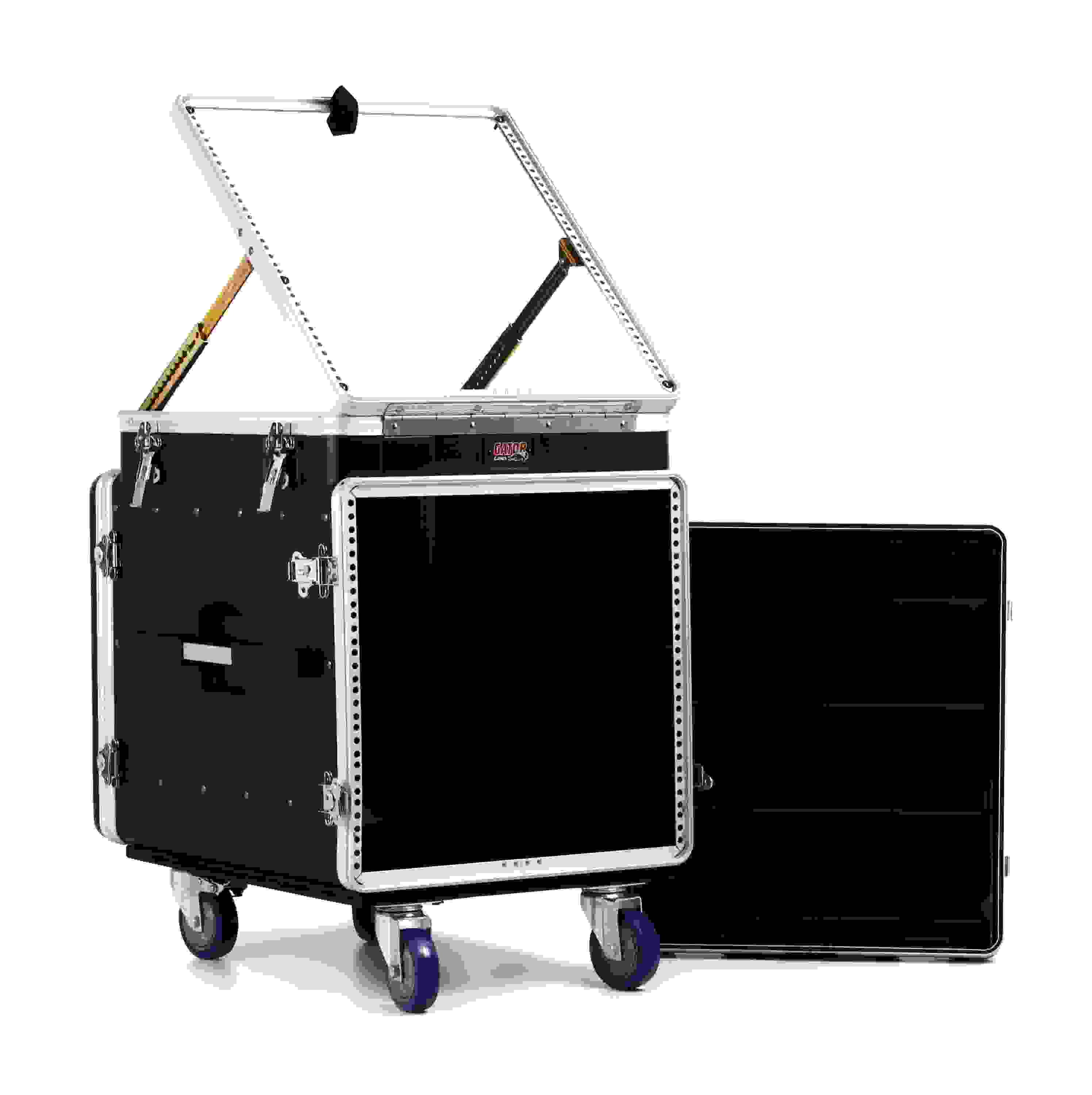 Gator GRC-12X10 PU 12U Top / 10U Front Console Audio Rack | Sweetwater