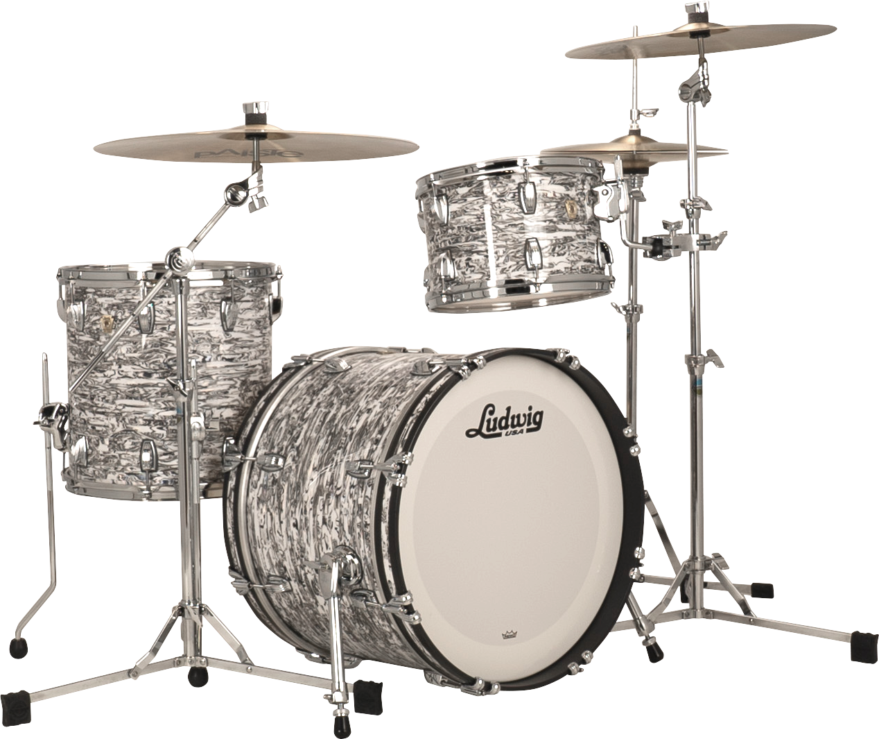 Ludwig Classic Maple Downbeat 3-piece Shell Pack - White Abalone ...