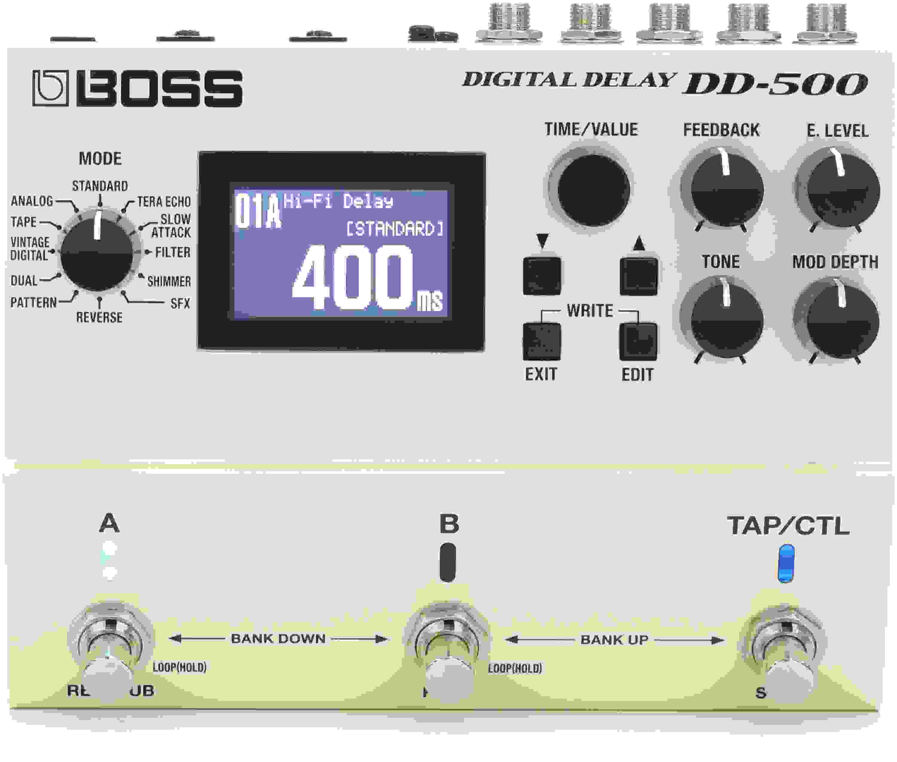 Boss DD-500 Digital Delay Pedal | Sweetwater