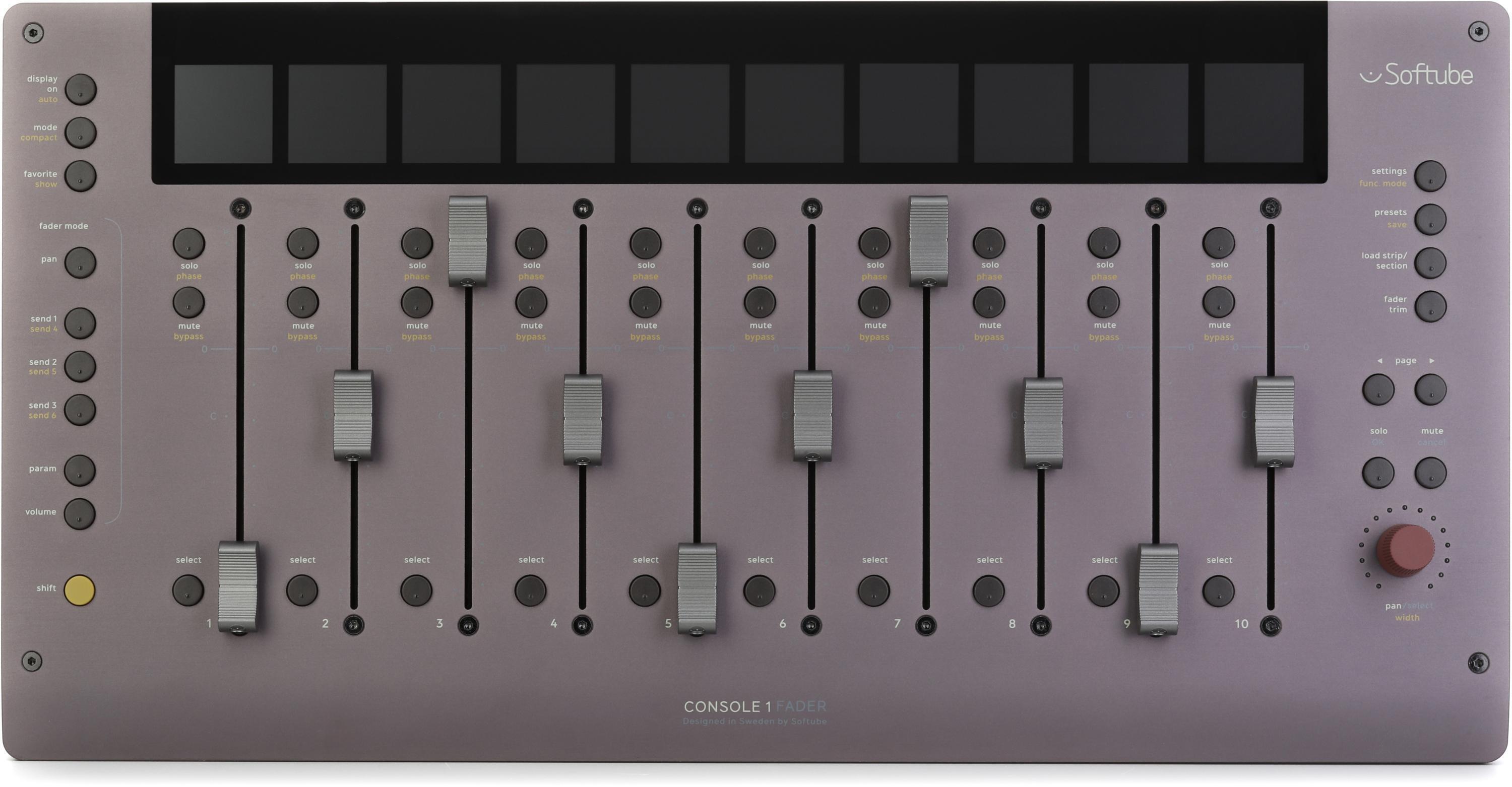 Softube Console 1 Fader Mk III 10-channel Fader Control Surface ...
