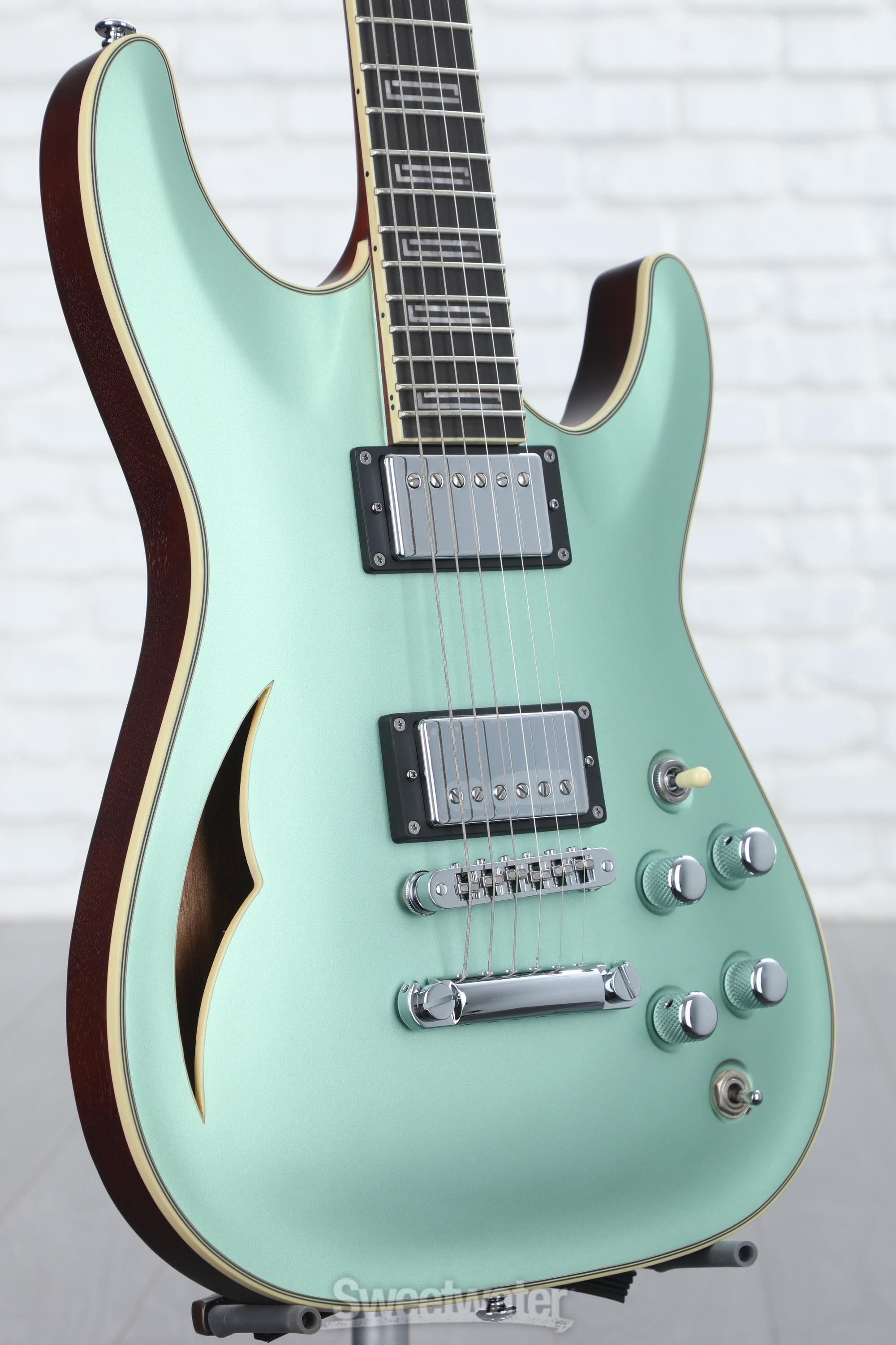 Schecter C-1 E/A Classic Semi-hollowbody Electric Guitar - Satin ...