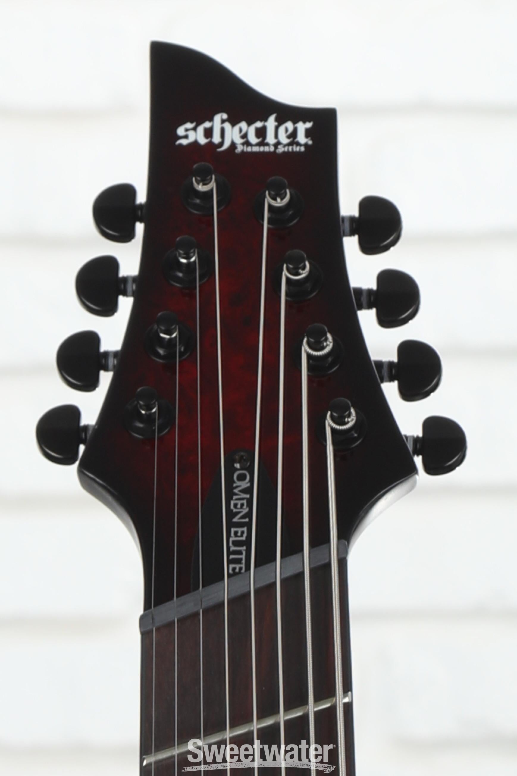 Schecter Omen Elite-8 Multiscale Left-handed 8-string Electric Guitar ...