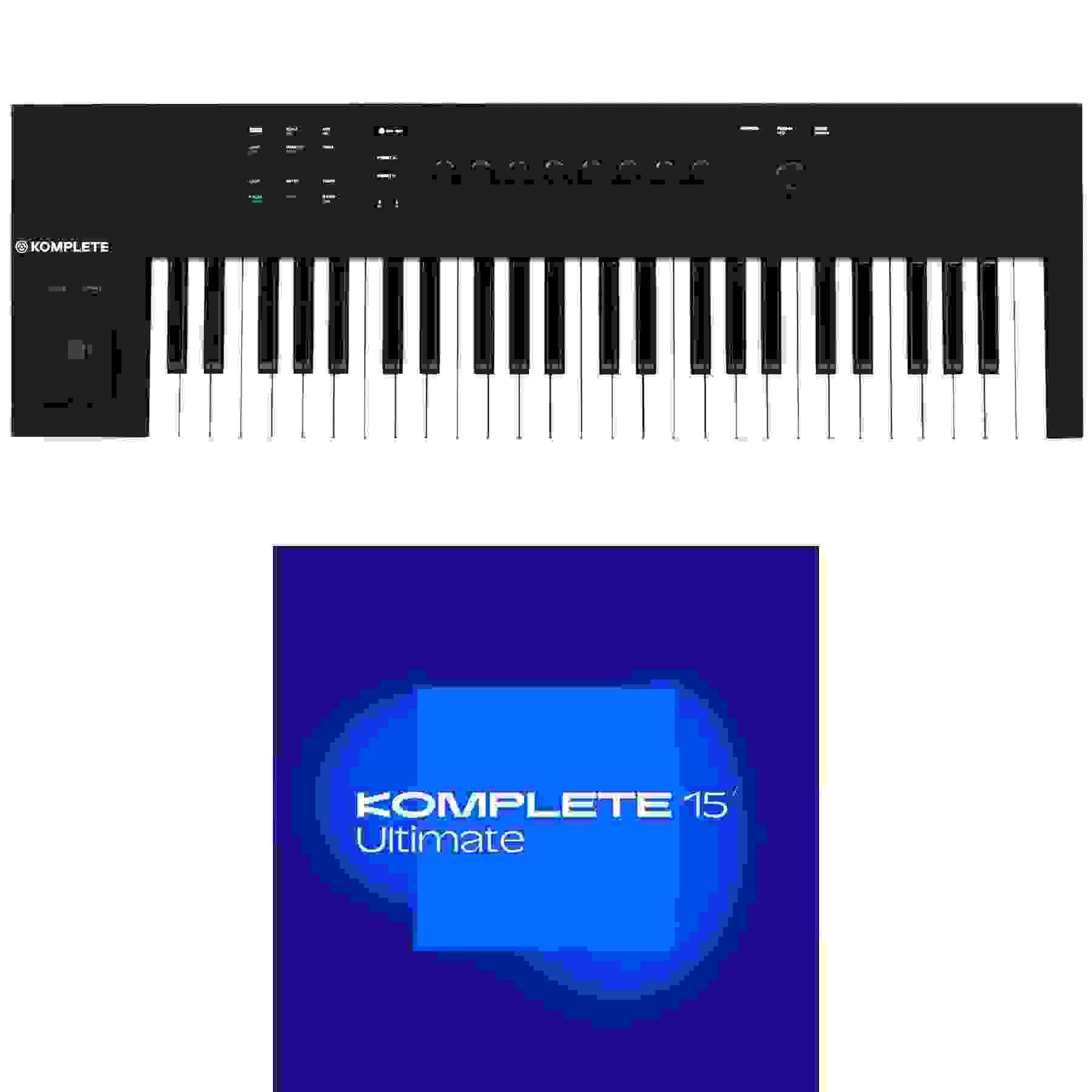 Native Instruments Komplete Kontrol A49 Smart Keyboard Controller with ...