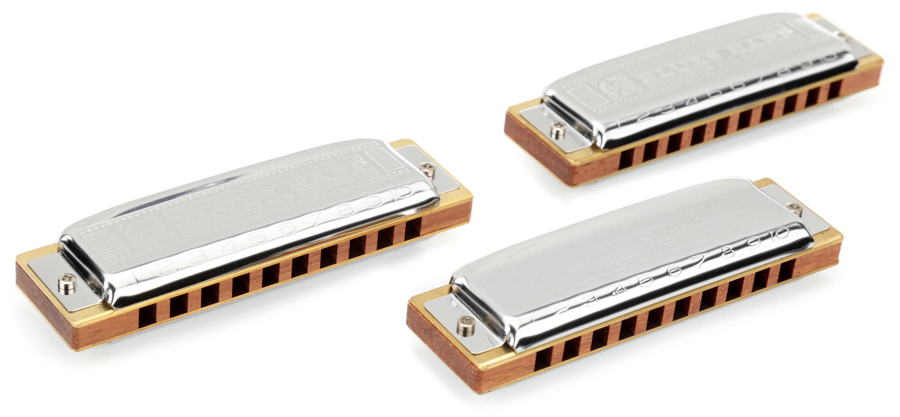 Hohner Blues Harp Pro Pack 3-piece Harmonica Set | Sweetwater