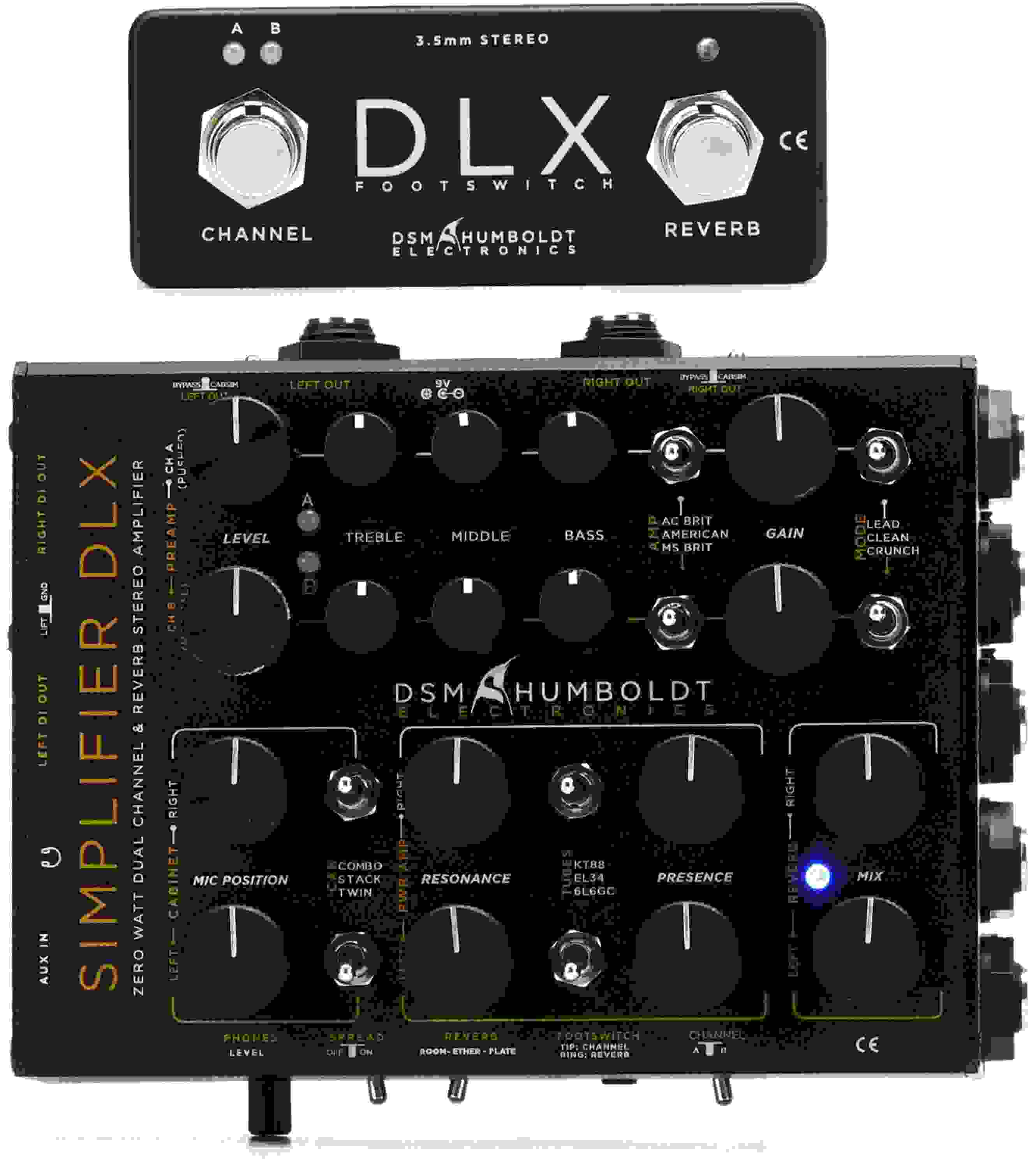 DSM Humboldt Electronics Simplifier DLX Zero Watt Dual Channel & Reverb ...