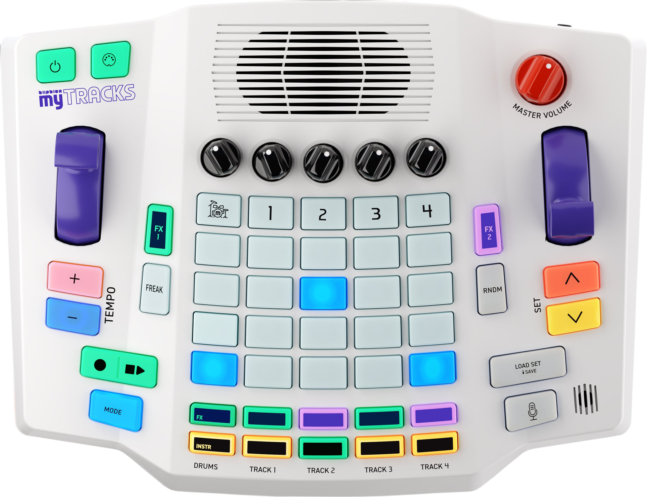 BlipBlox myTRACKS Sequencer, Sampler, and Drum Machine | Sweetwater