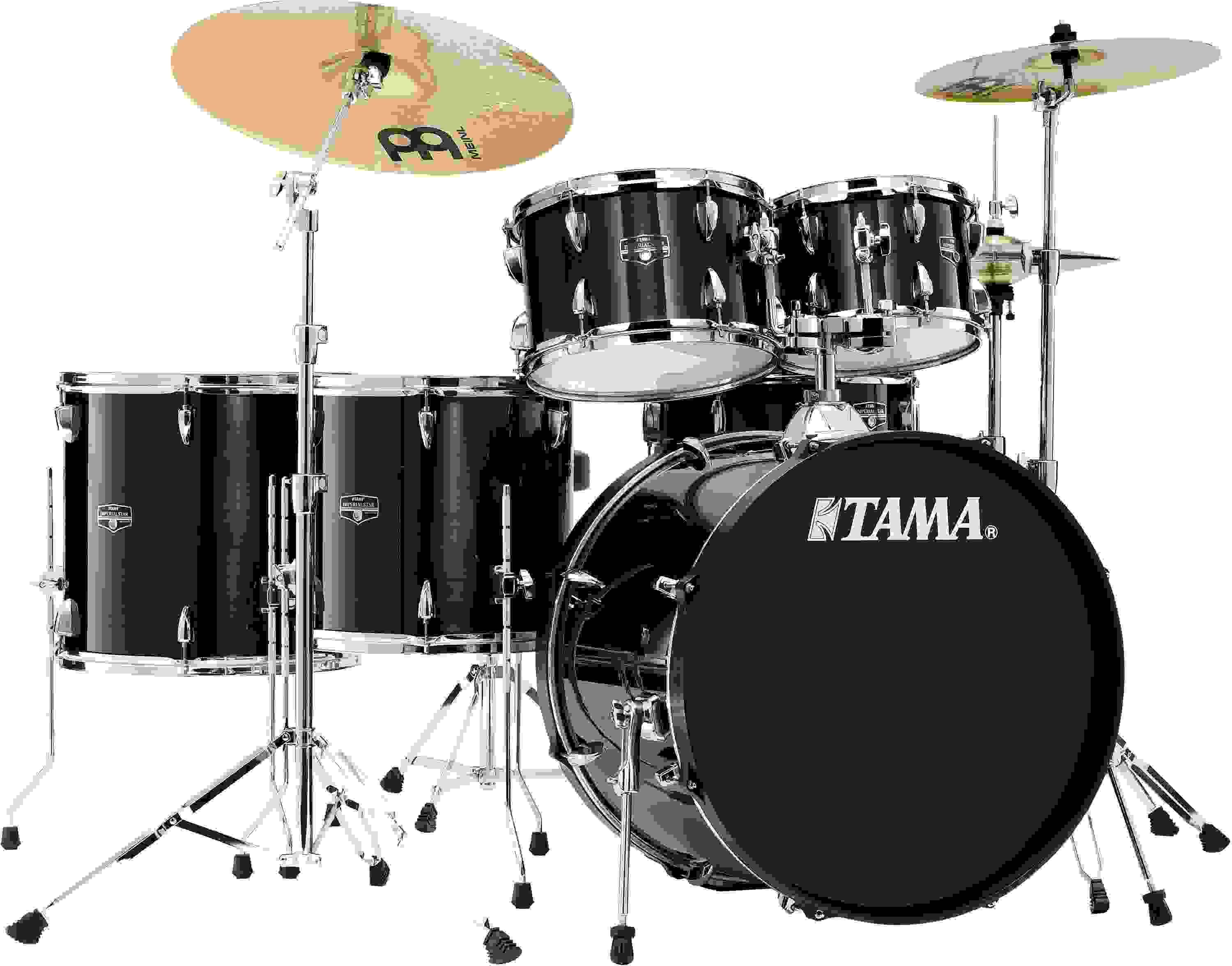 Tama Imperialstar 6-piece Drum Set with Snare Drum and Meinl Cymbals ...