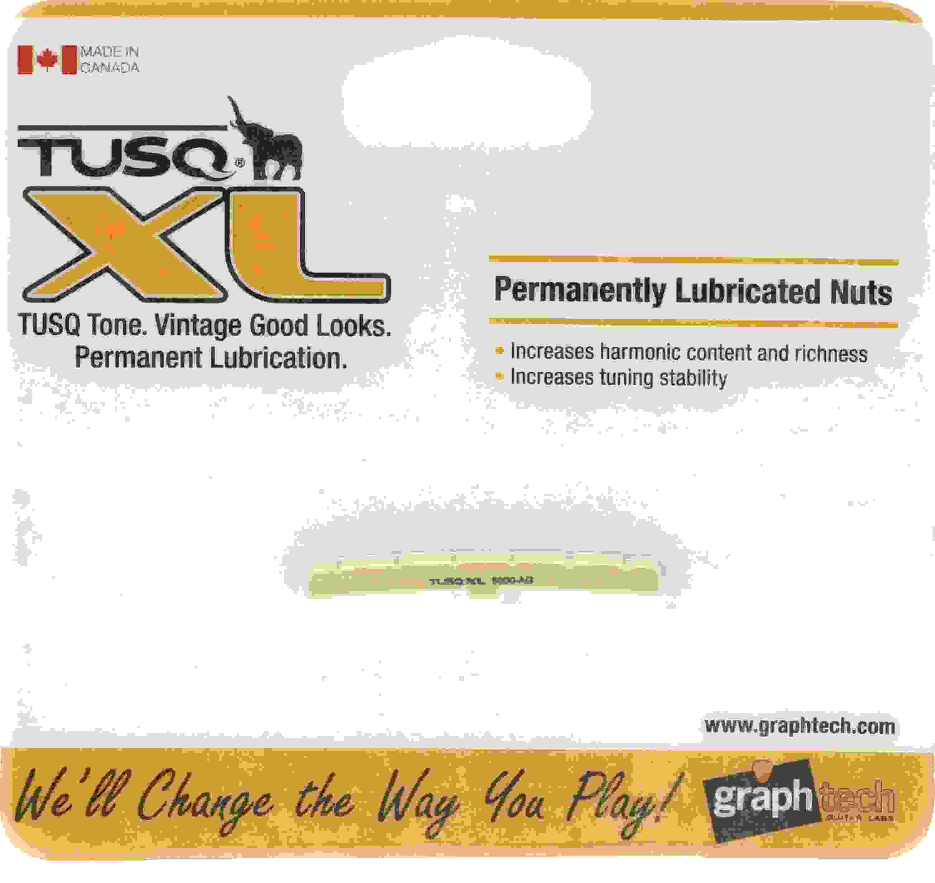 Graph Tech Model 5000-00 Slotted Fender-Style Guitar Nut - Aged TUSQ XL ...