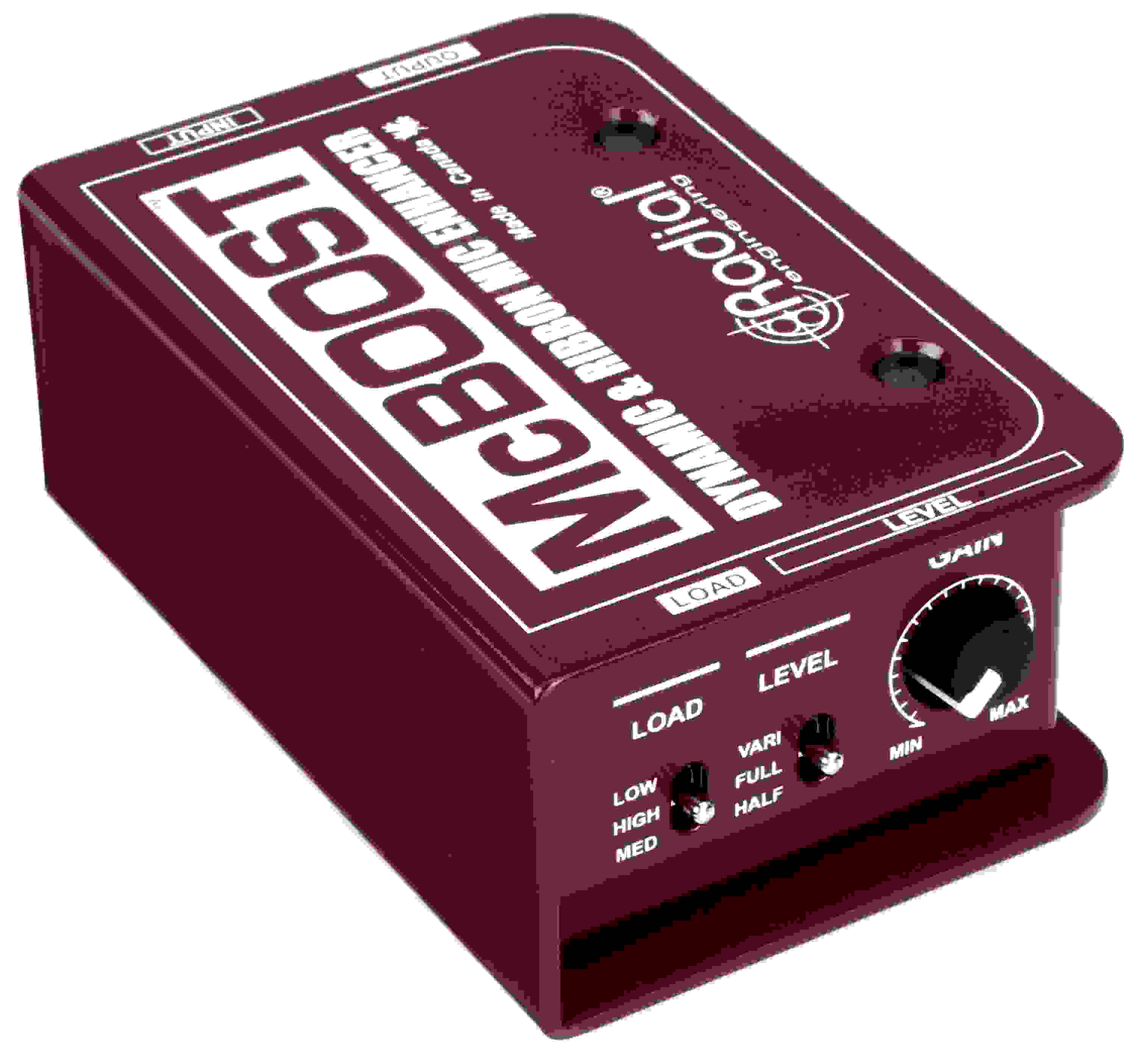 Radial McBoost 1-channel Active Mic Boost Direct Box | Sweetwater