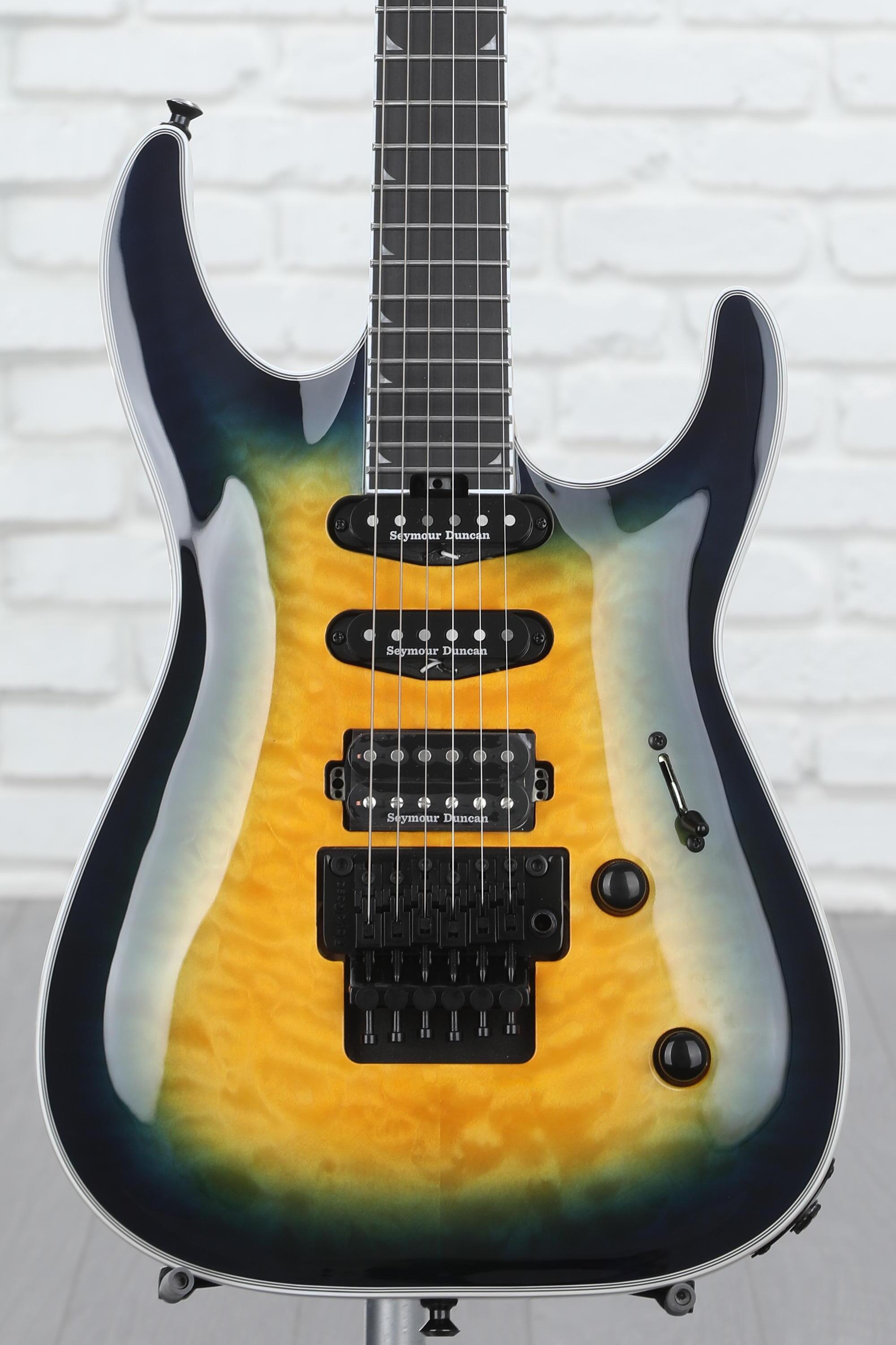Jackson Pro Plus Series Soloist SLA3Q Electric Guitar - Amber Blue ...