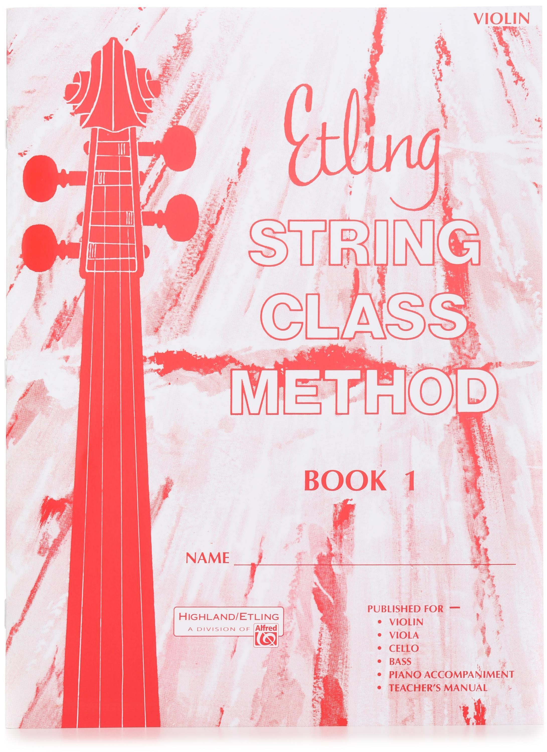 Alfred Etling String Class Method Book 1 - Violin | Sweetwater