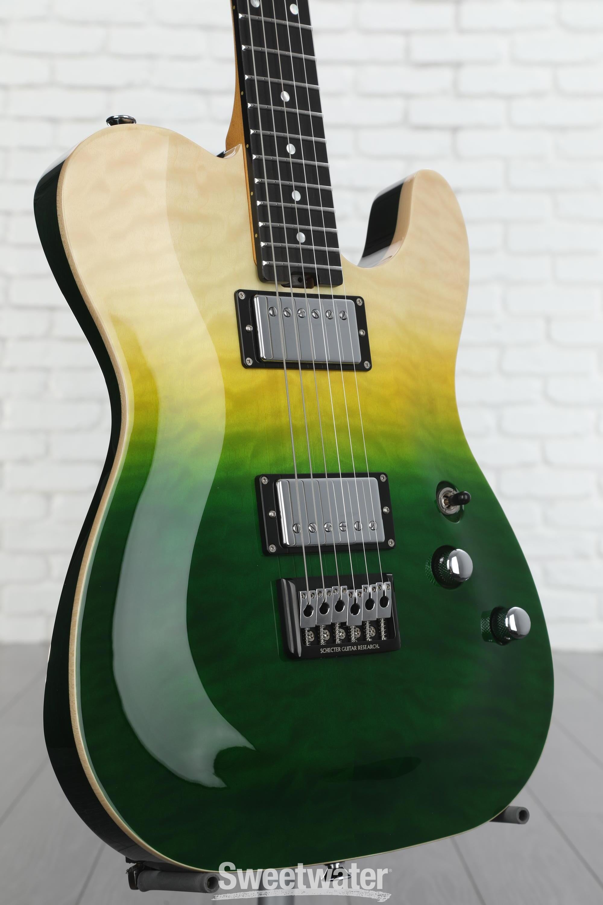 Schecter PT Classic Electric Guitar - Caribbean Fade Burst | Sweetwater