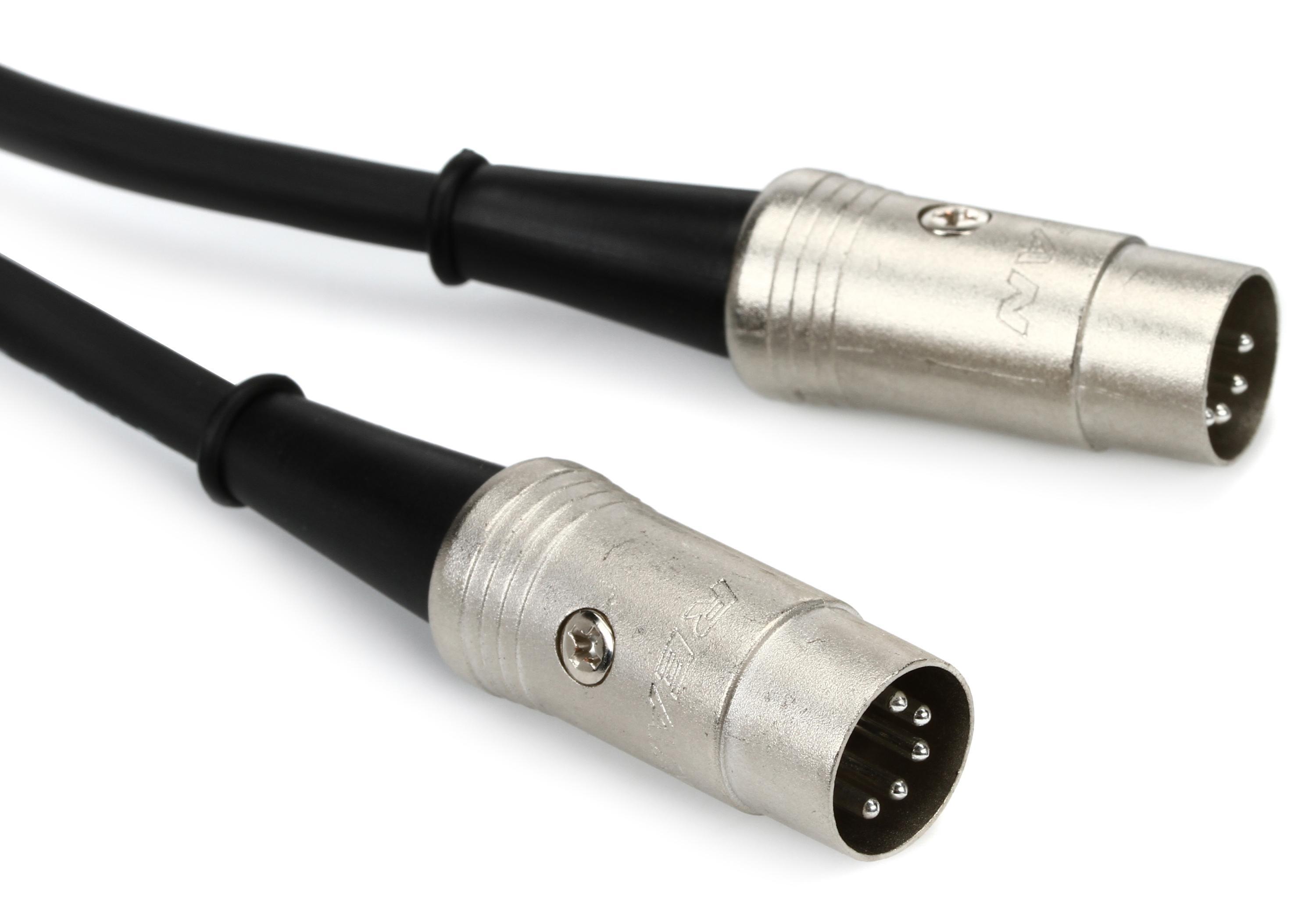 RapcoHorizon MIDI3-1 3 Pin MIDI Cable - 1 foot | Sweetwater