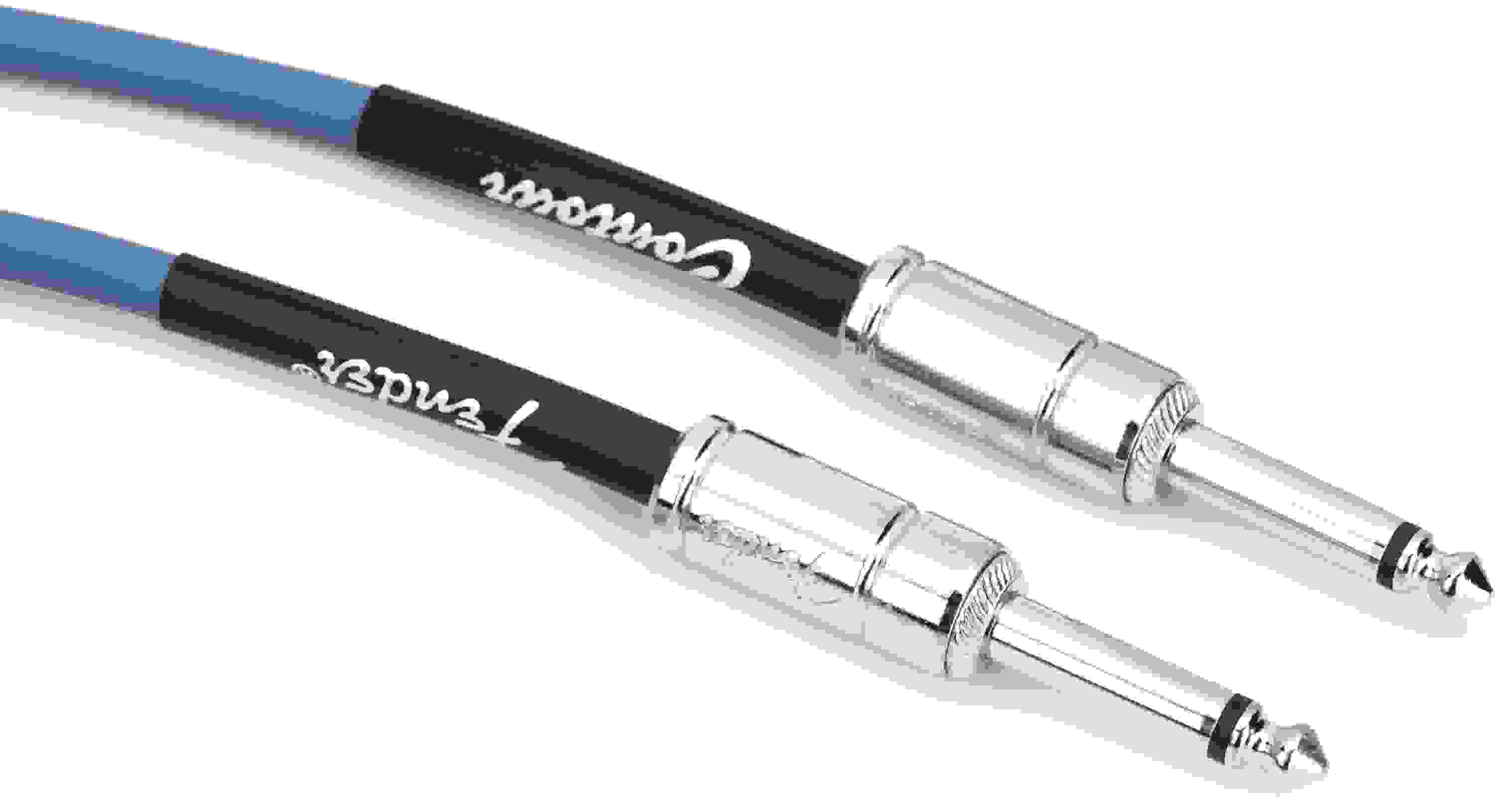 Fender Contour Series Instrument Cable - Lake Placid Blue, 18.6 feet ...