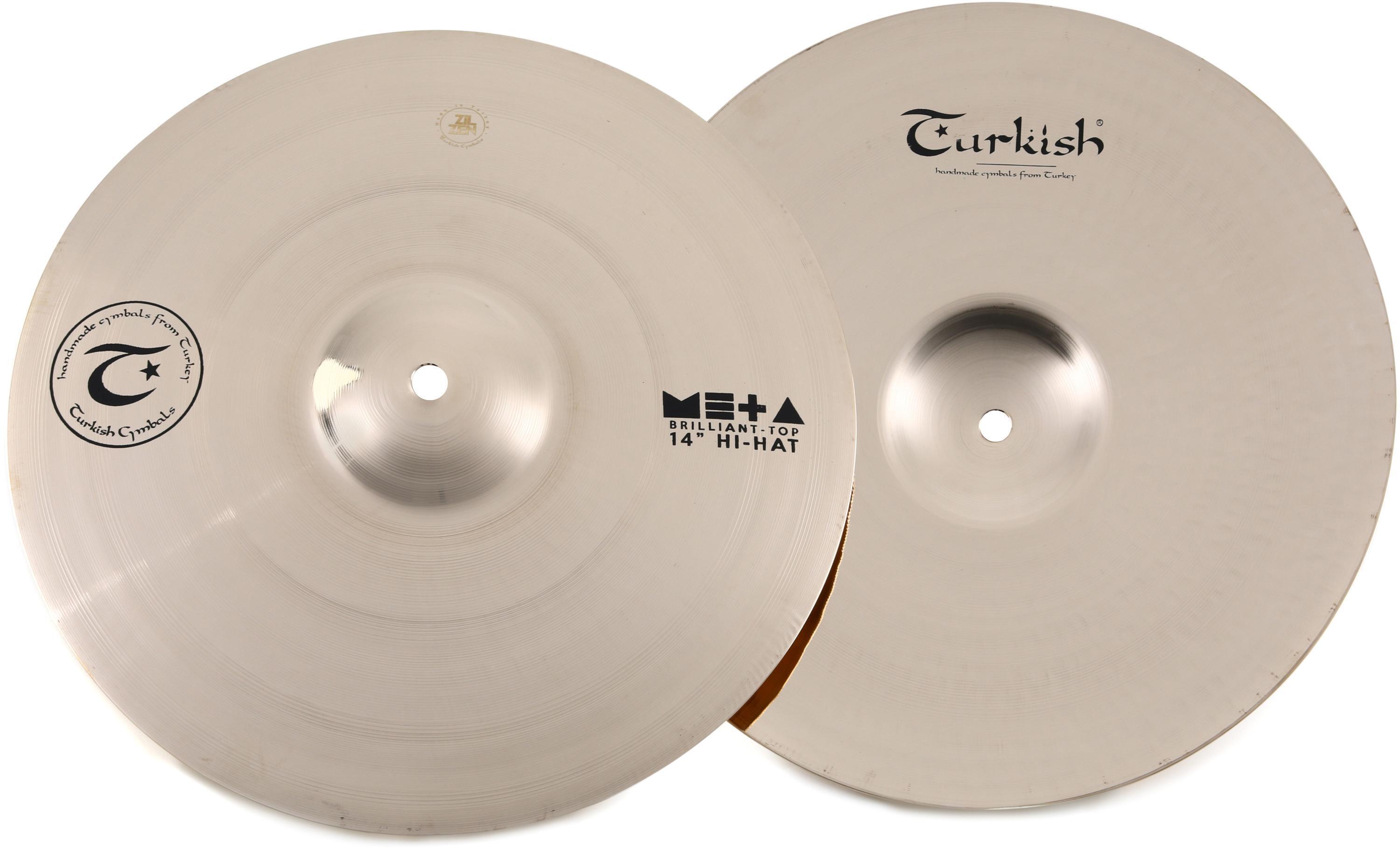 Turkish Cymbals META Hi-hat Cymbals - 14 inch | Sweetwater
