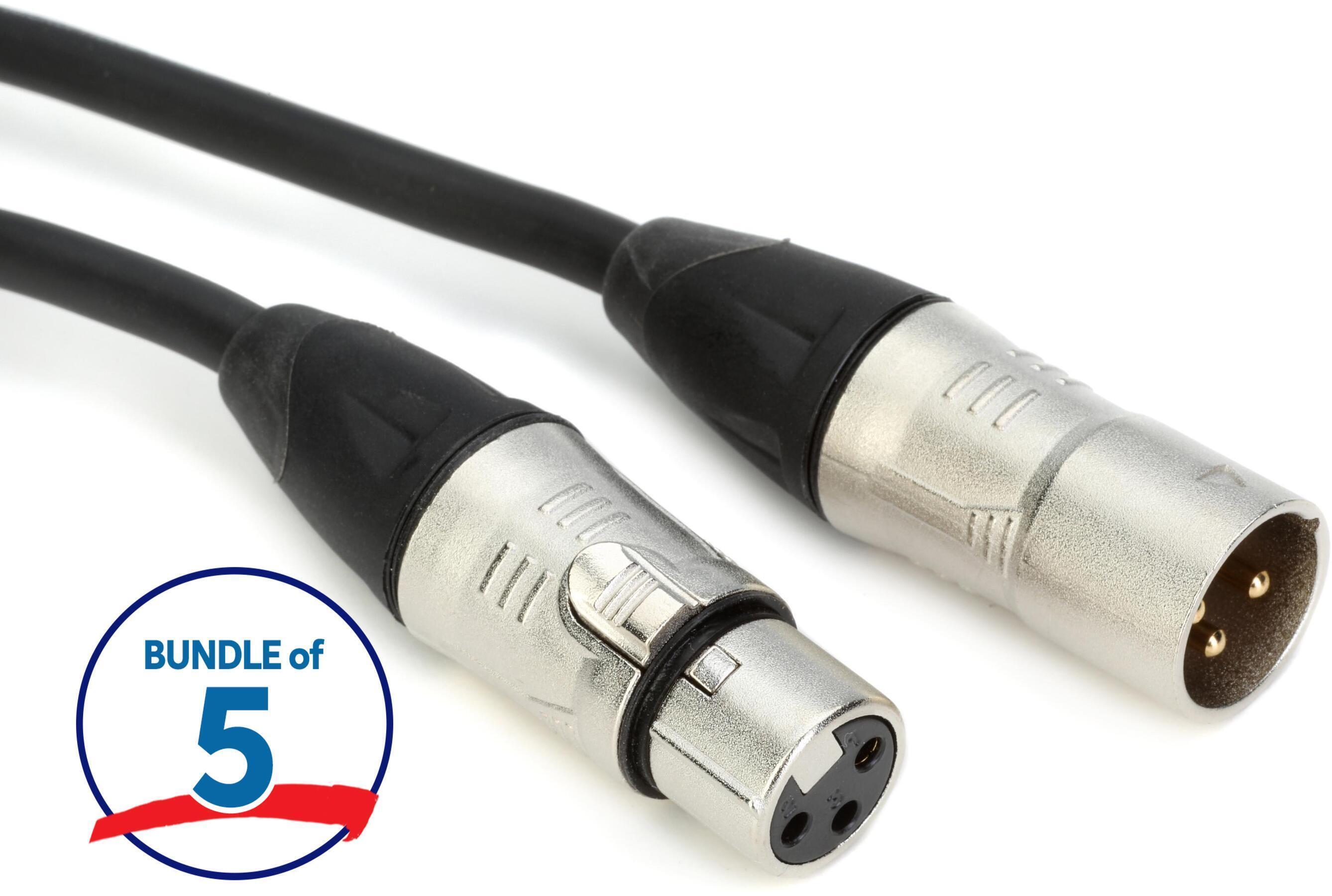 Gator Cableworks Backline Series Microphone Cable - 30 foot (5-pack ...