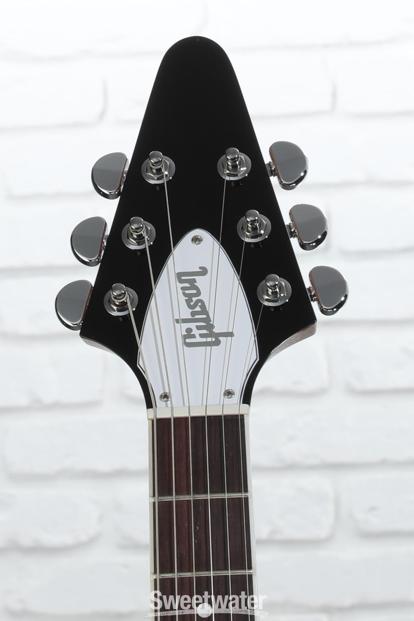 Gibson 70s Flying V Electric Guitar - Antique Natural | Sweetwater