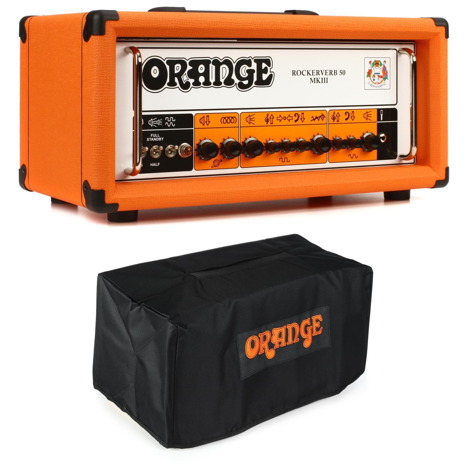 Orange Rockerverb 50 MKIII - 50-watt 2-channel Tube Head with Cover ...