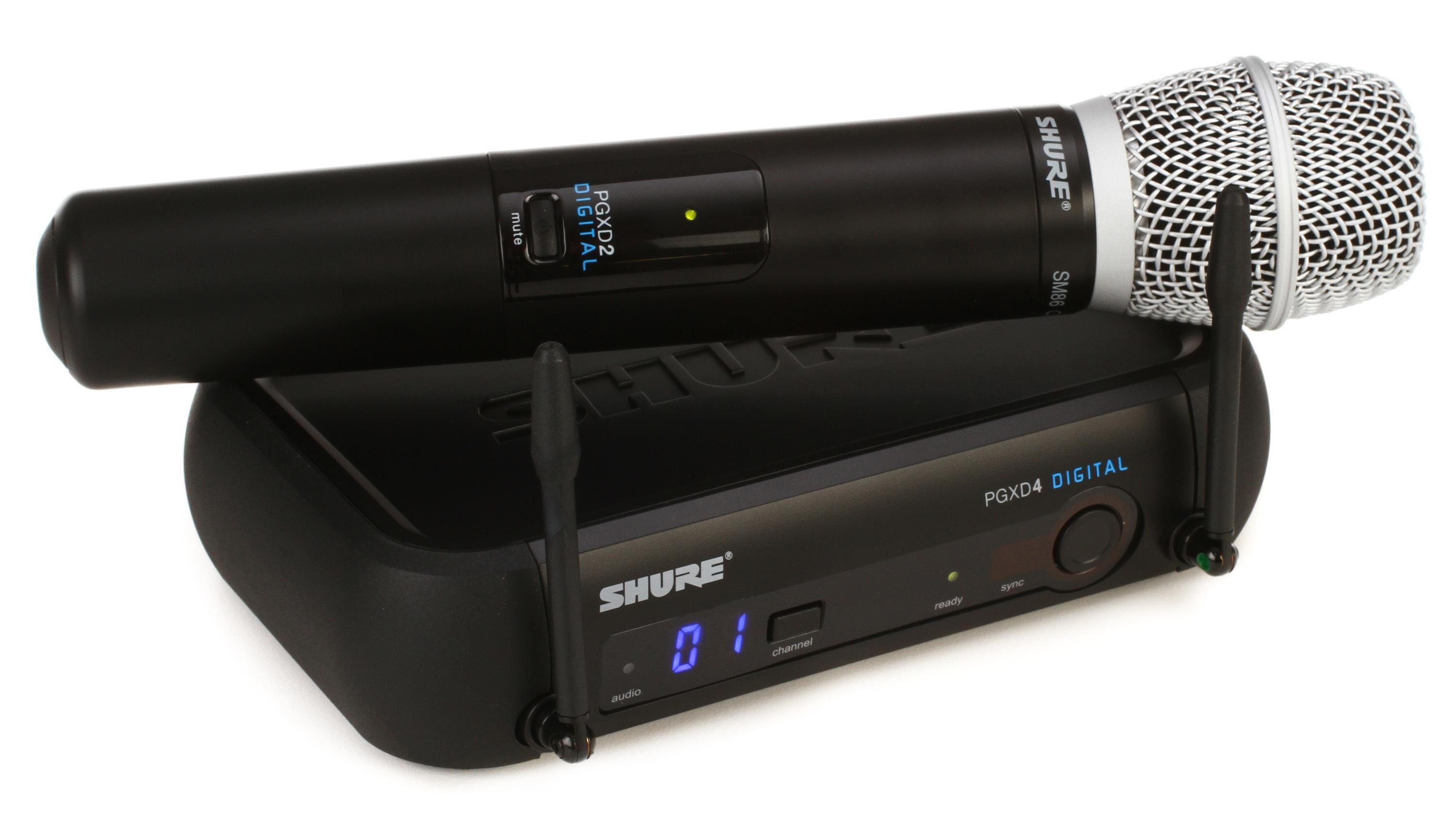 Shure PGXD24/SM86 Digital Wireless Handheld Microphone System | Sweetwater