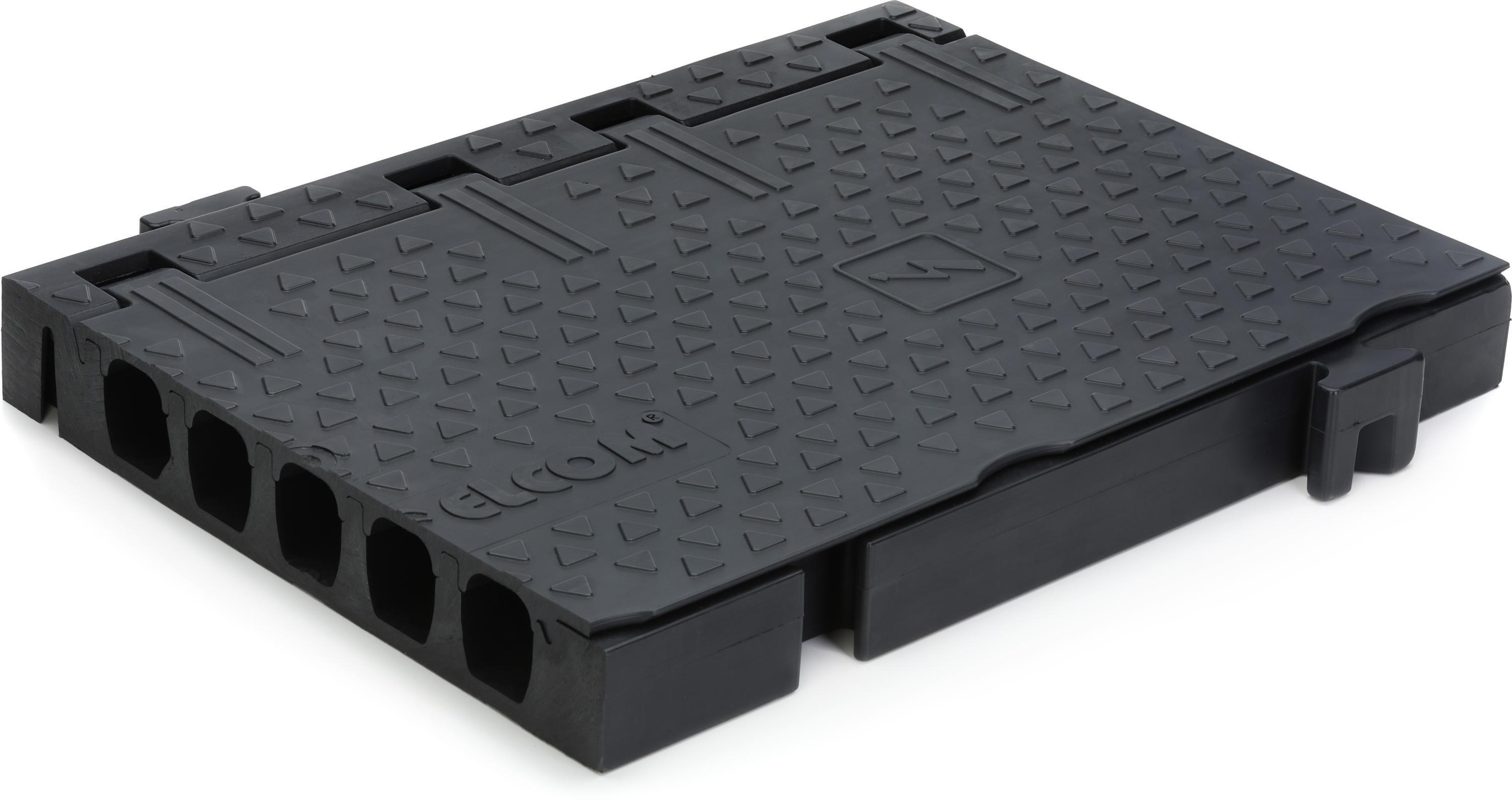 Penn Elcom Short Cross 5 Cable Protector - Black | Sweetwater