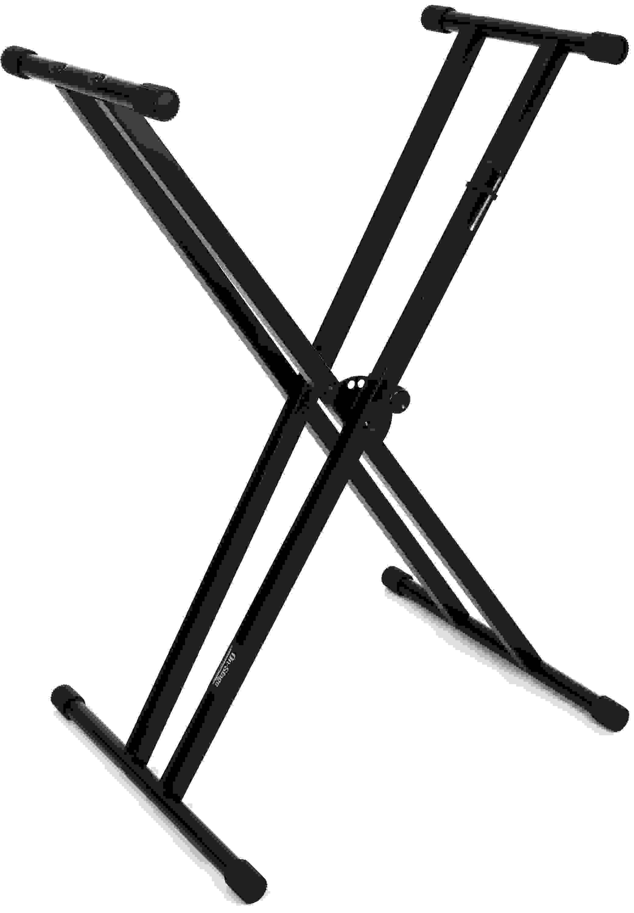 On-Stage KS7171 Double-X Keyboard Stand with Bolted Attachment | Sweetwater