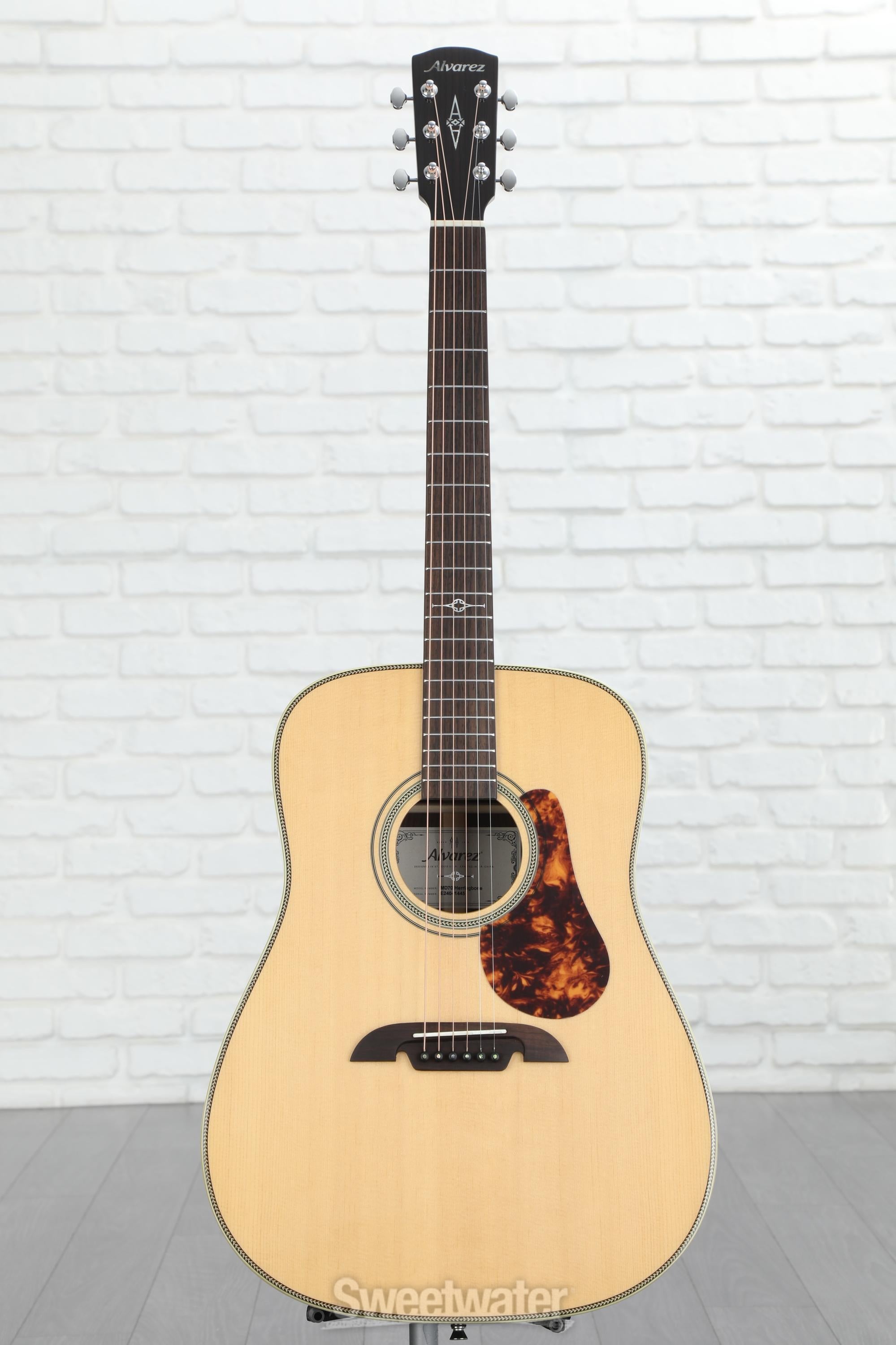 Alvarez MD70 Herringbone Acoustic Guitar - Natural | Sweetwater