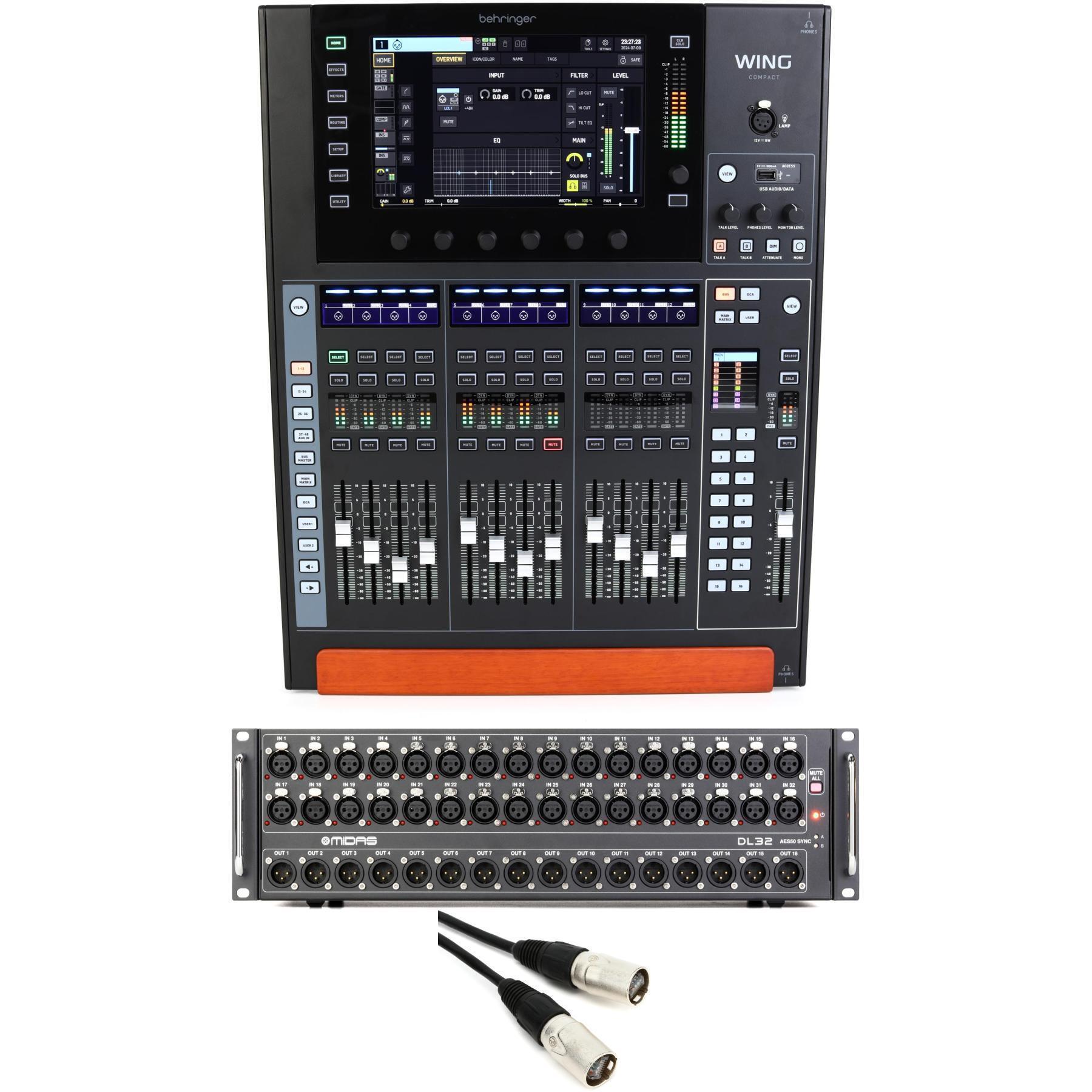 Behringer WING Compact 48-channel Digital Mixer with Midas DL32 Stage ...