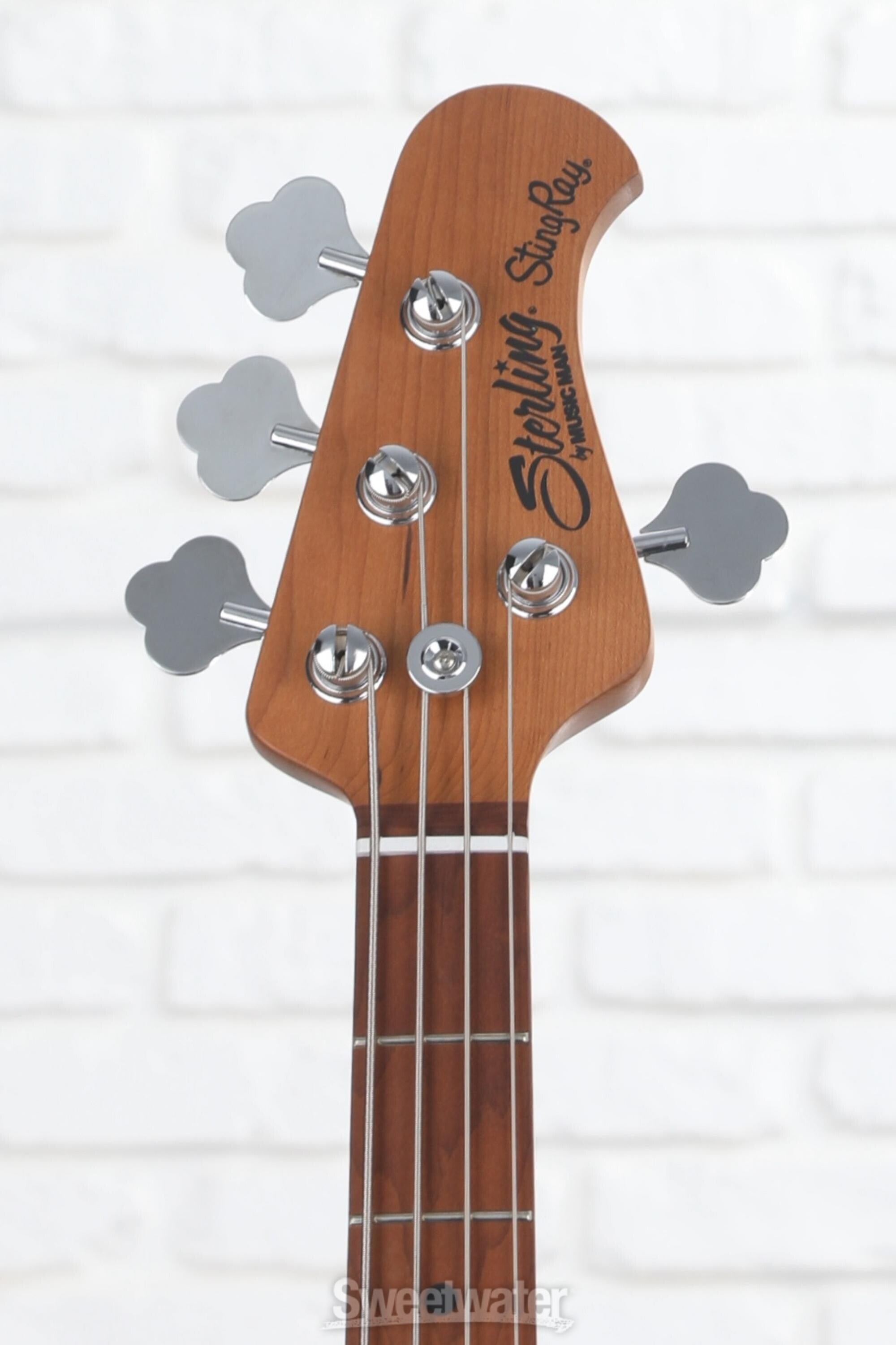 Sterling By Music Man StingRay RAY34 Bass Guitar - Blue Sterling By Music Man StingRay RAY34 Bass Guitar - Blue