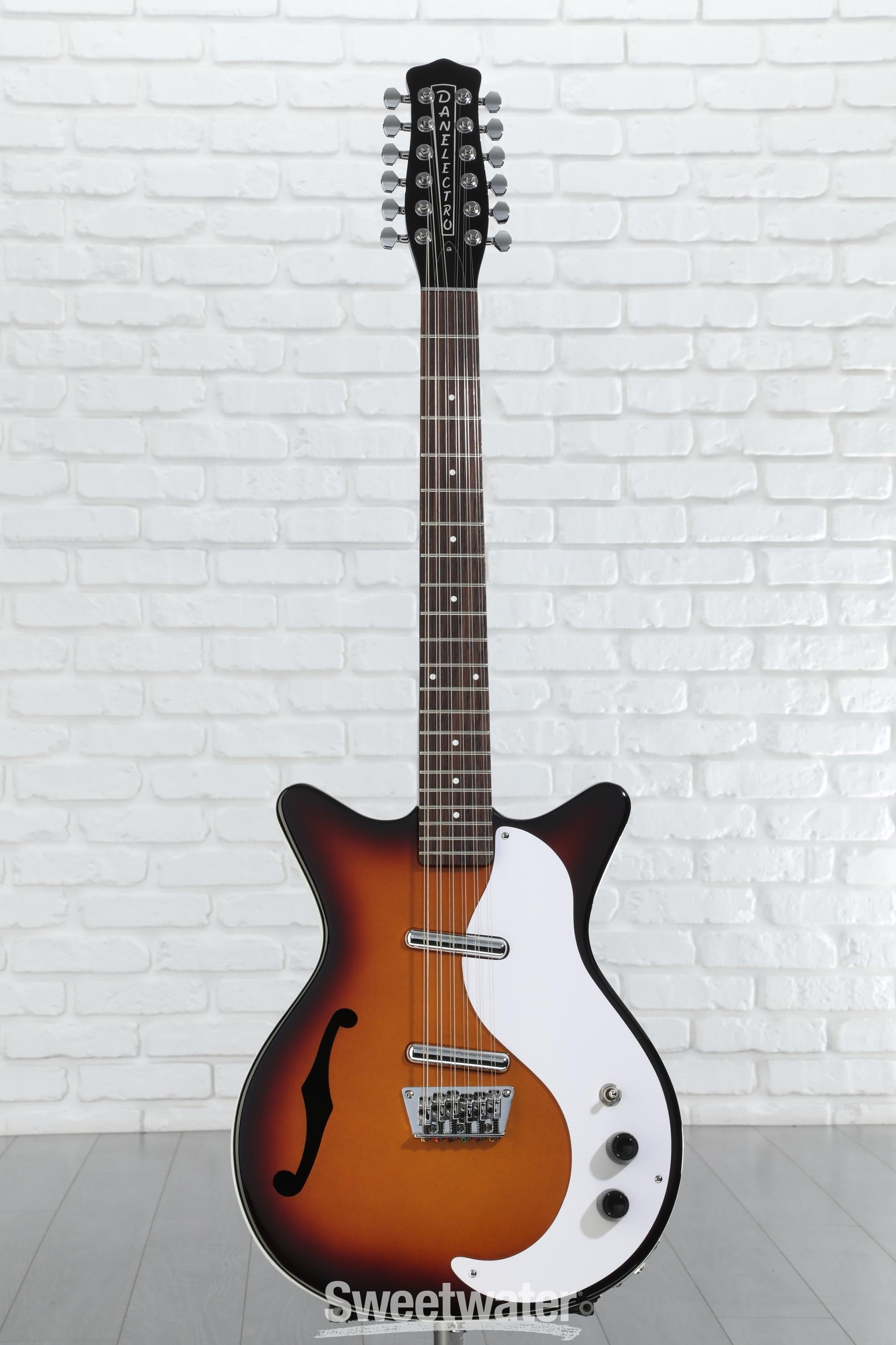 Danelectro 12-string Semi-hollowbody Electric Guitar - Cherry Sunburst ...