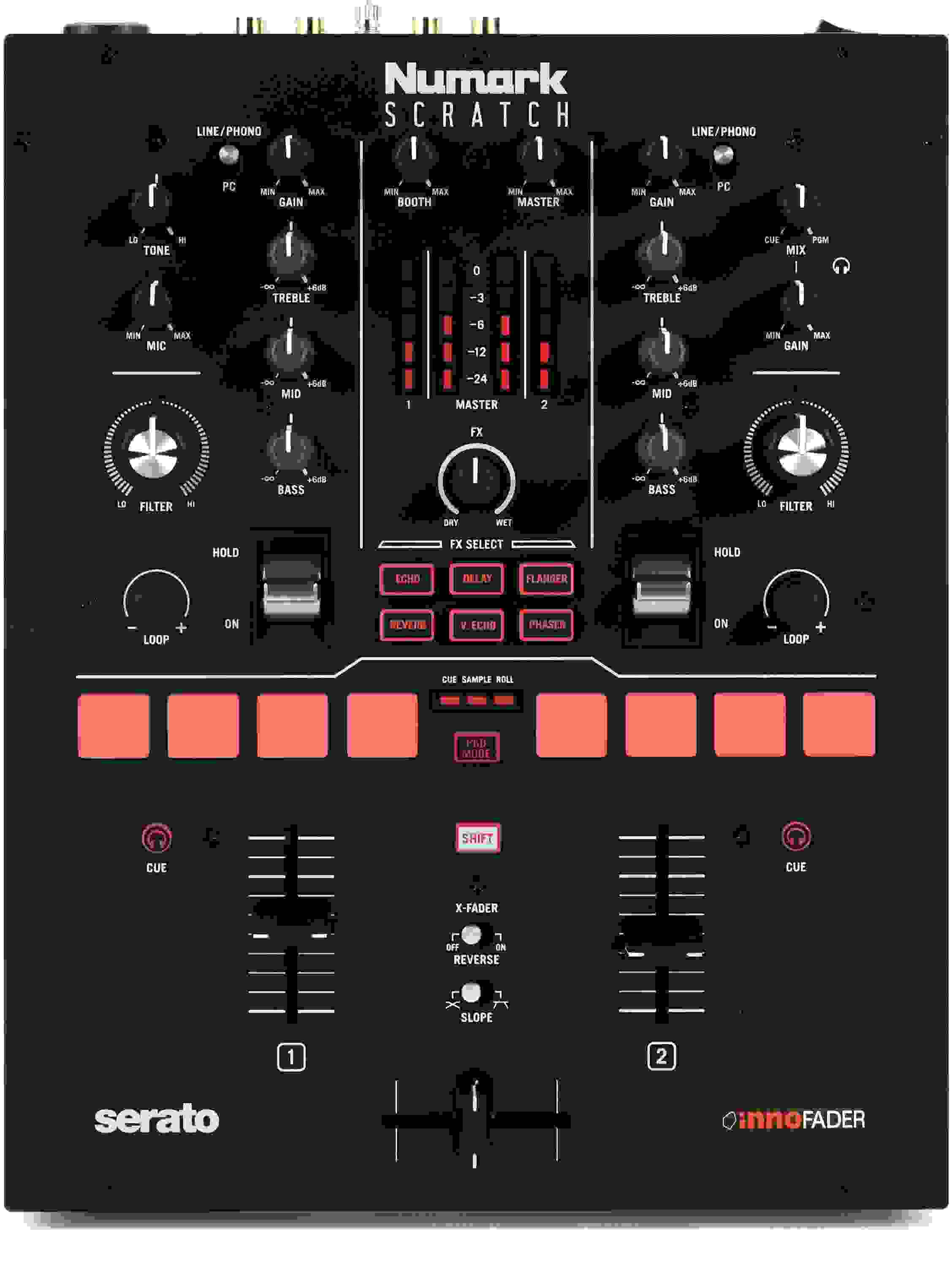 Numark Scratch 2-channel Scratch Mixer for Serato DJ Pro | Sweetwater