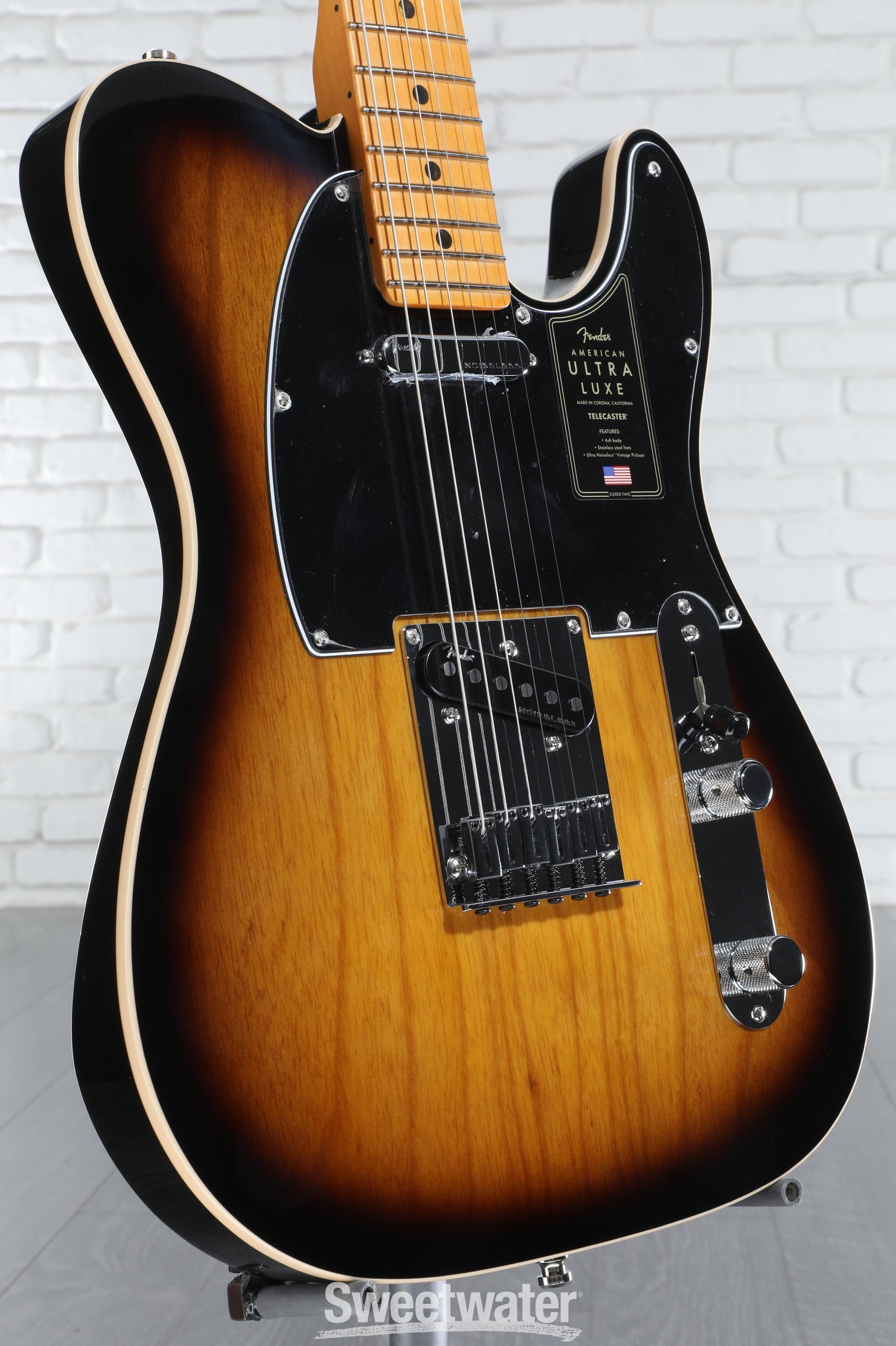Fender American Ultra Luxe Telecaster - 2-color Sunburst with Maple ...