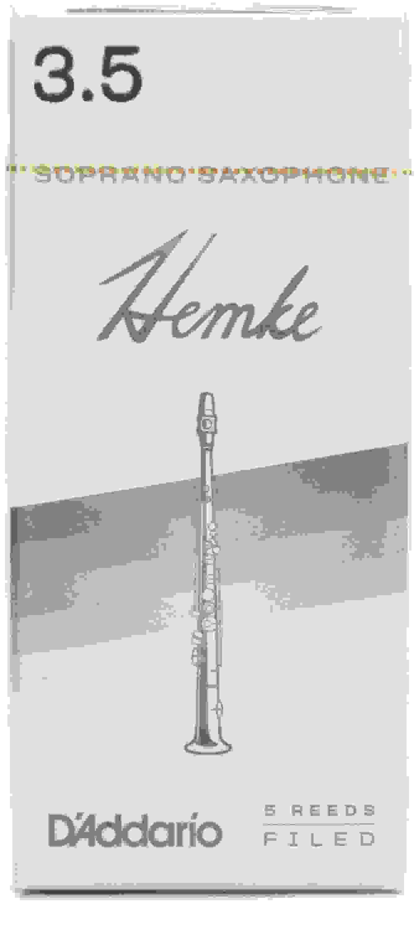 D'Addario Frederick L. Hemke Soprano Saxophone Reeds - 3.5 (5-pack ...