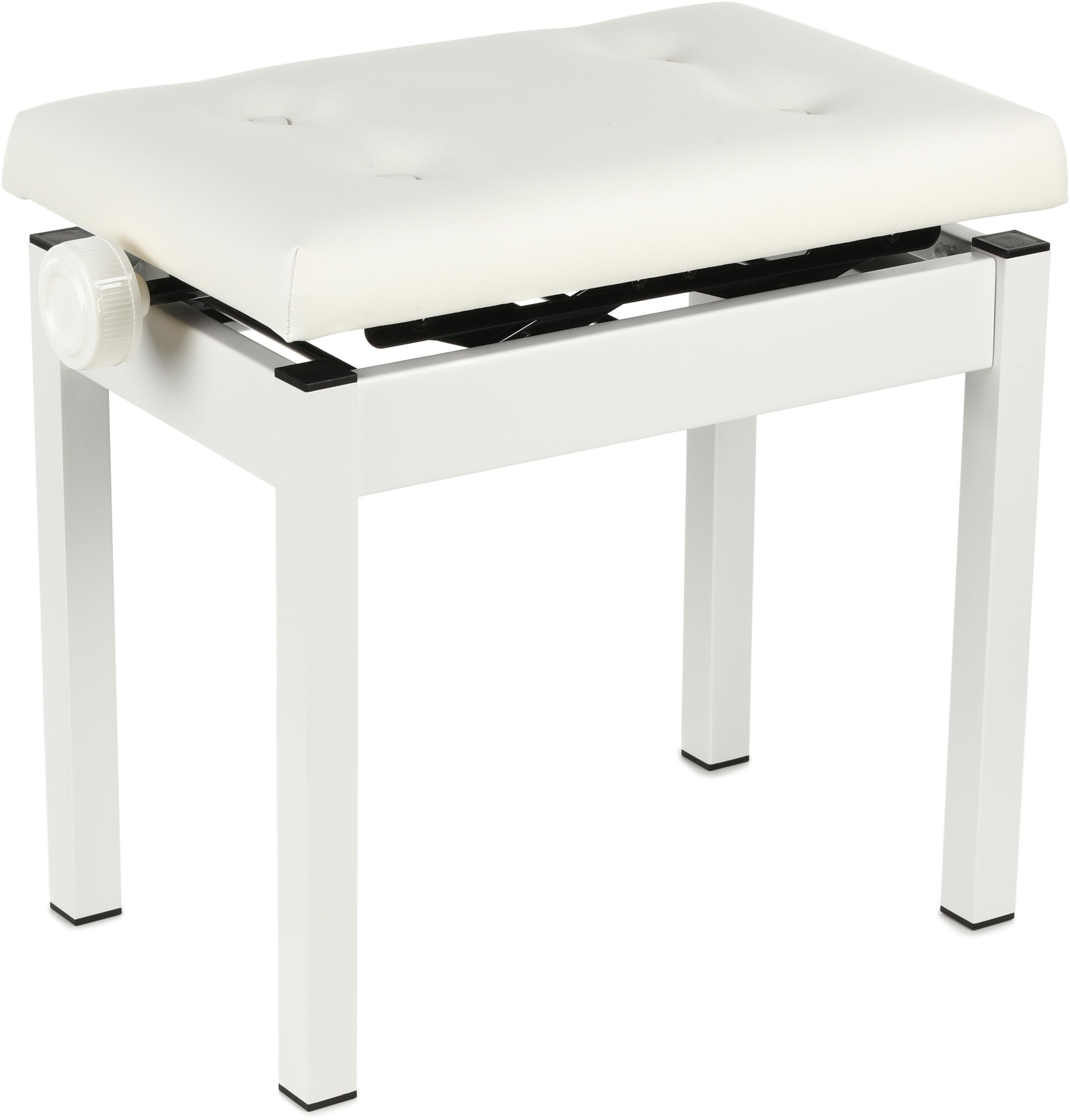 Korg PC-550 Height-Adjustable Piano Bench - White | Sweetwater