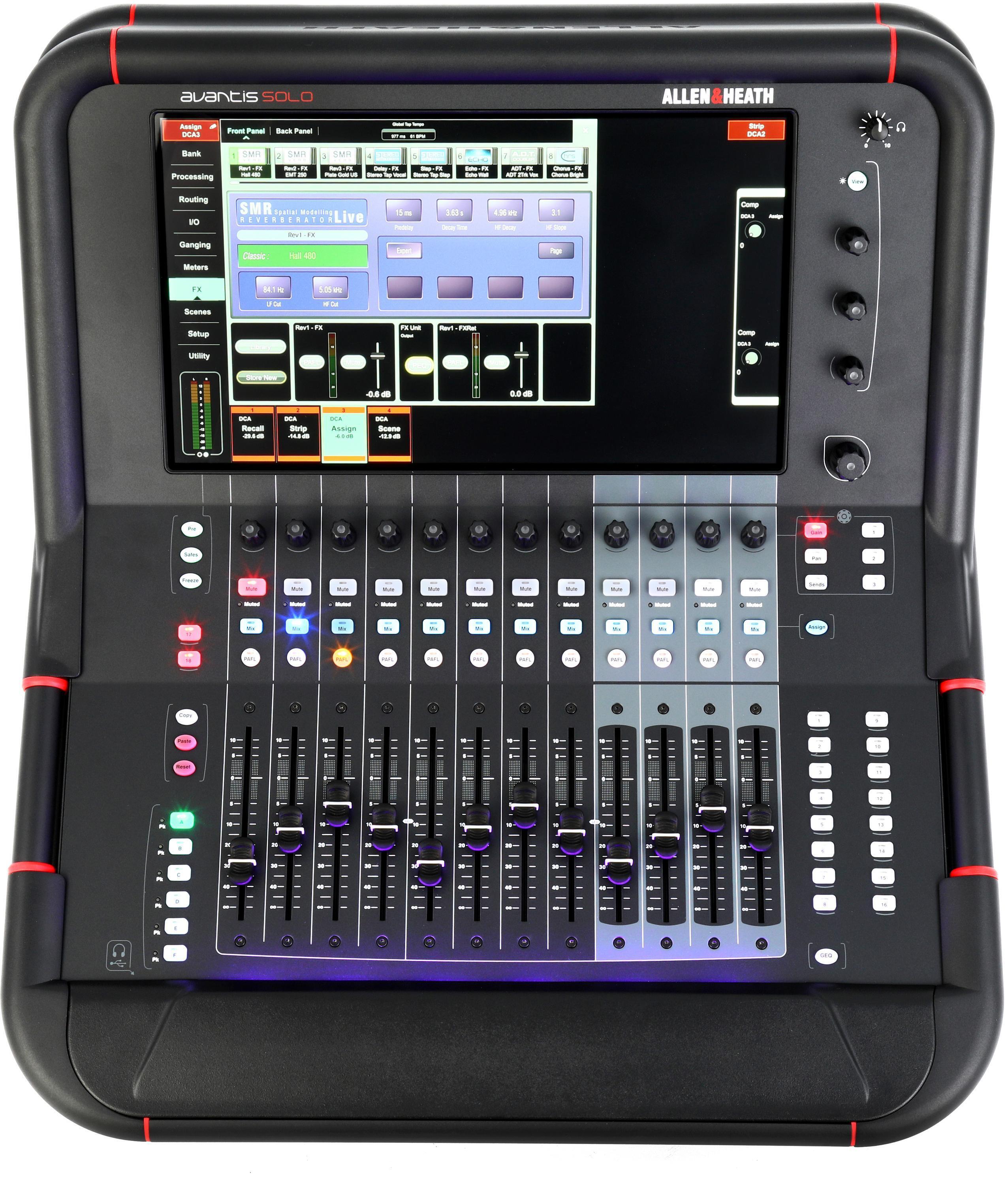 Allen & Heath Avantis Solo 64-channel Digital Mixer with DEEP Plug-ins | Sweetwater