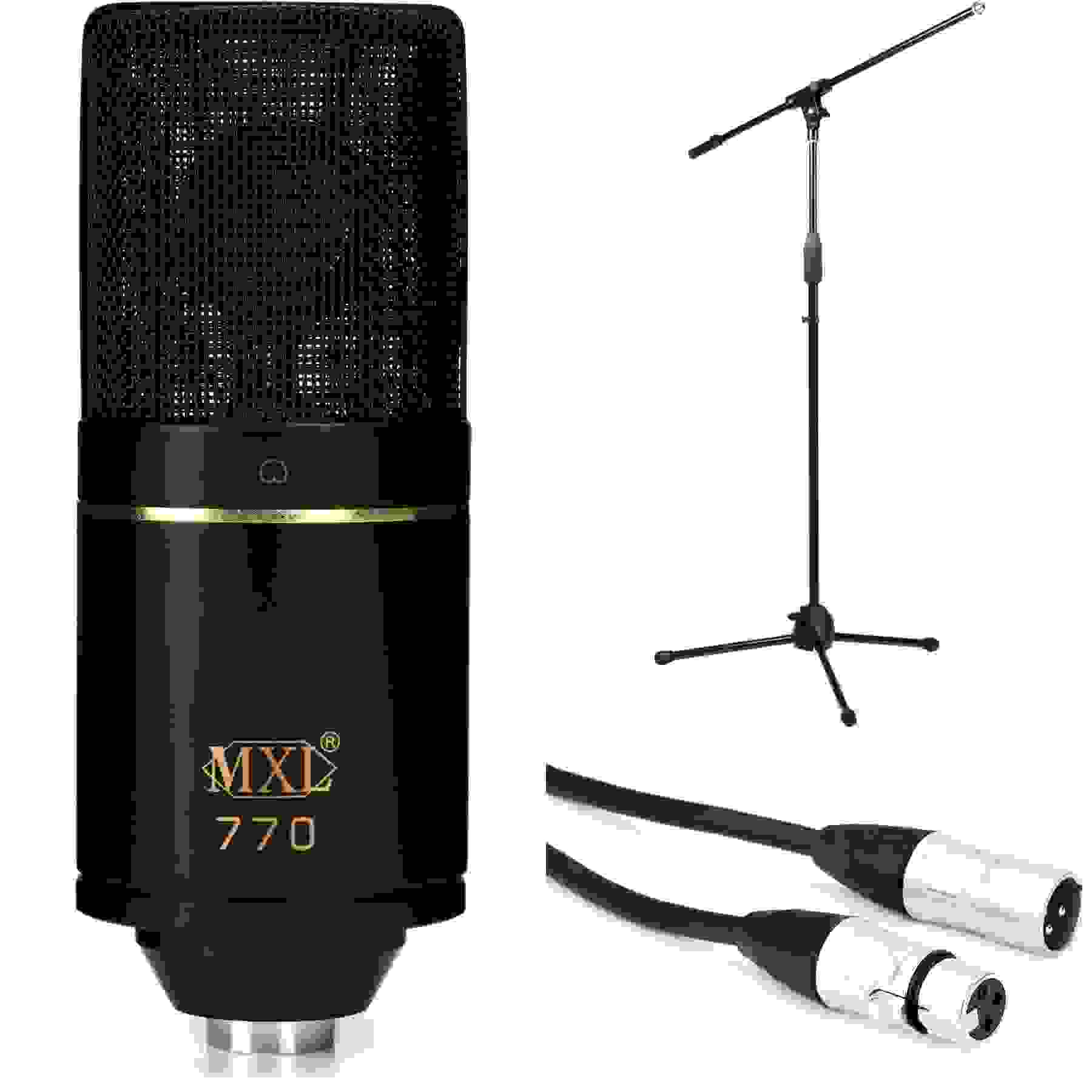 MXL 770 Large-diaphragm Condenser Microphone with Stand and Cable | Sweetwater