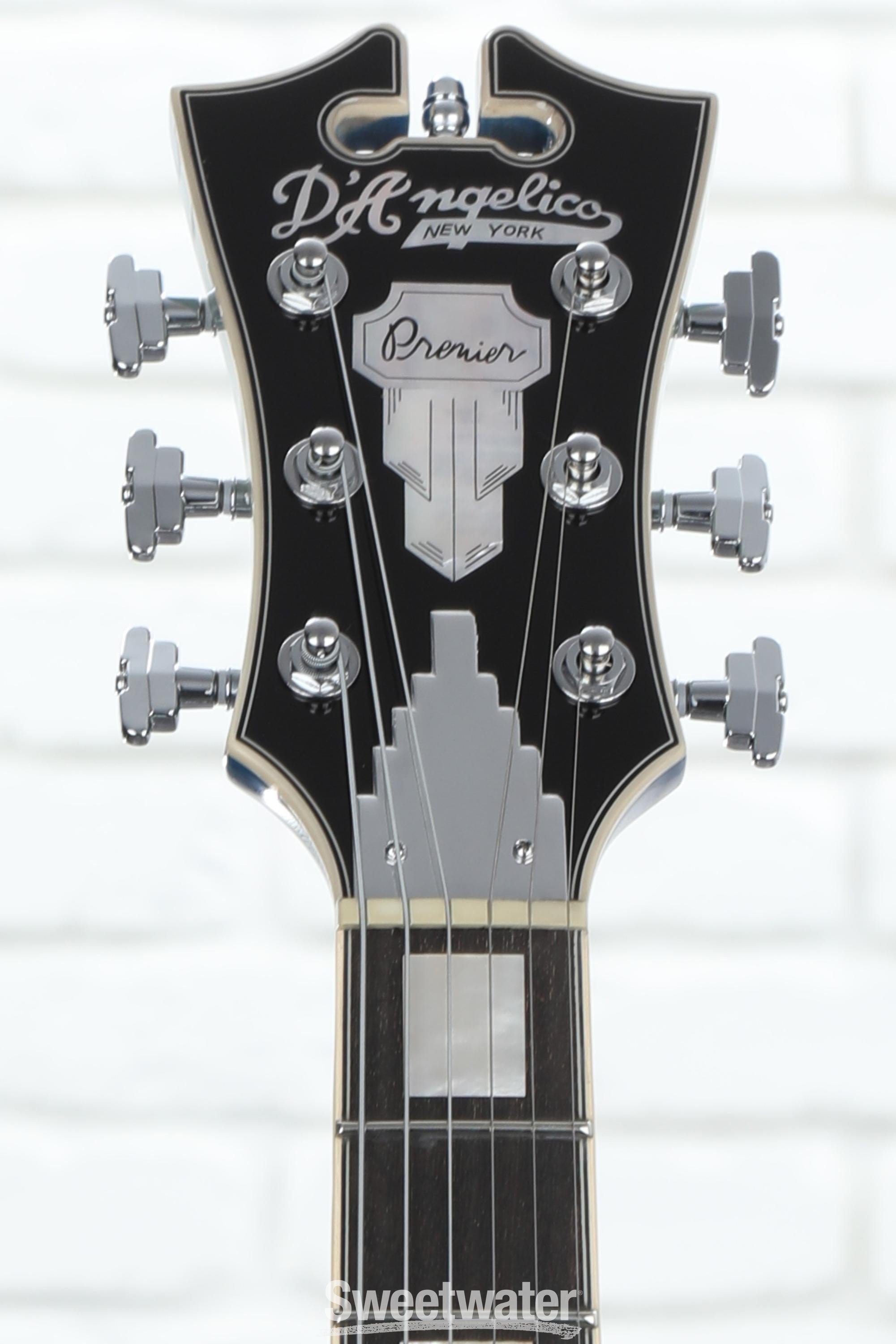 D'Angelico Premier DC XT Semi-hollowbody Electric Guitar - Blue Burst ...