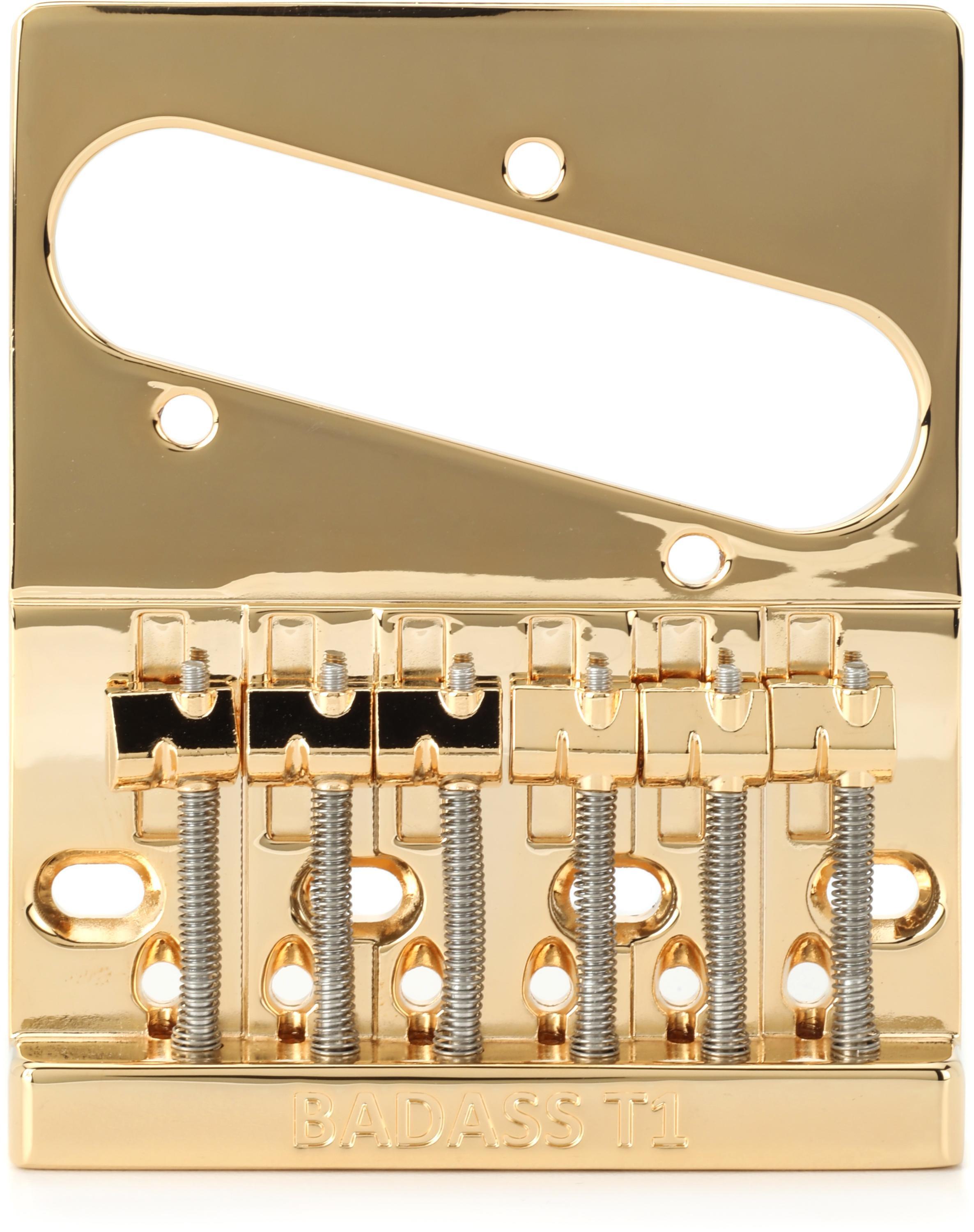 Leo Quan Badass T1 Telecaster Bridge - Gold | Sweetwater